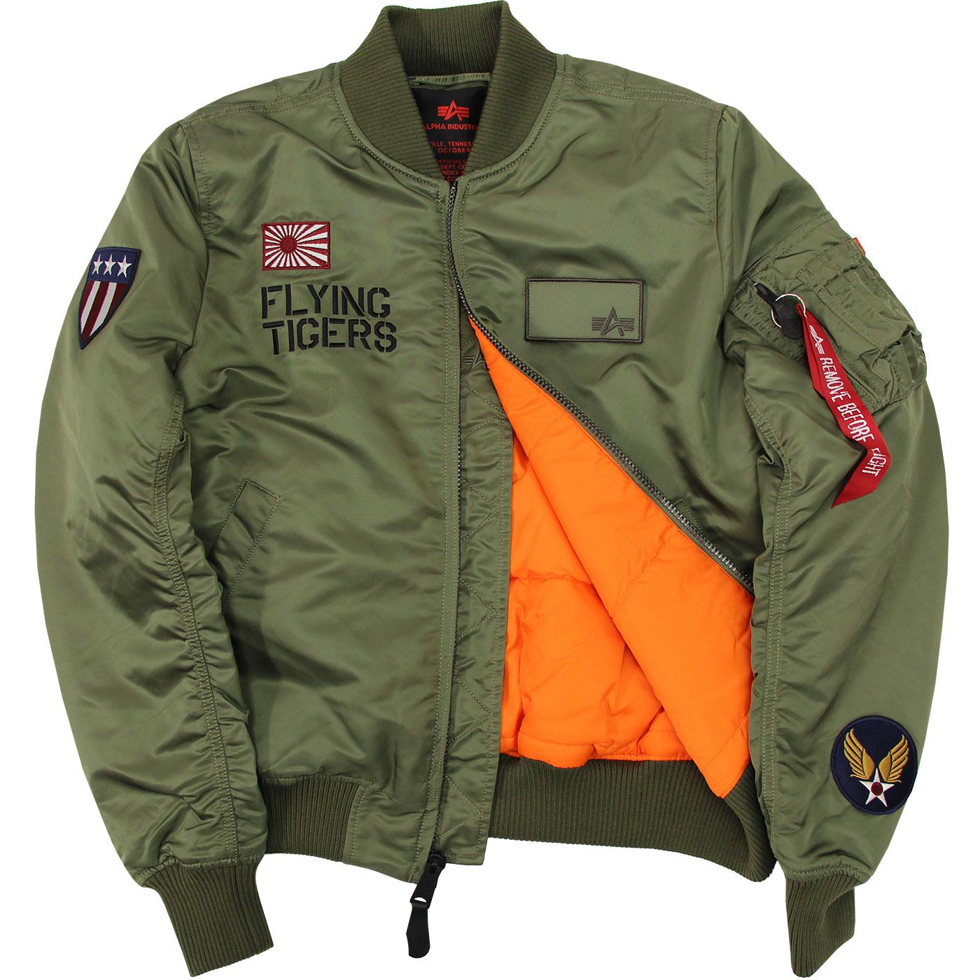 ALPHA INDUSTRIES MA-1 VF Flying Tigers Bomber Jacket