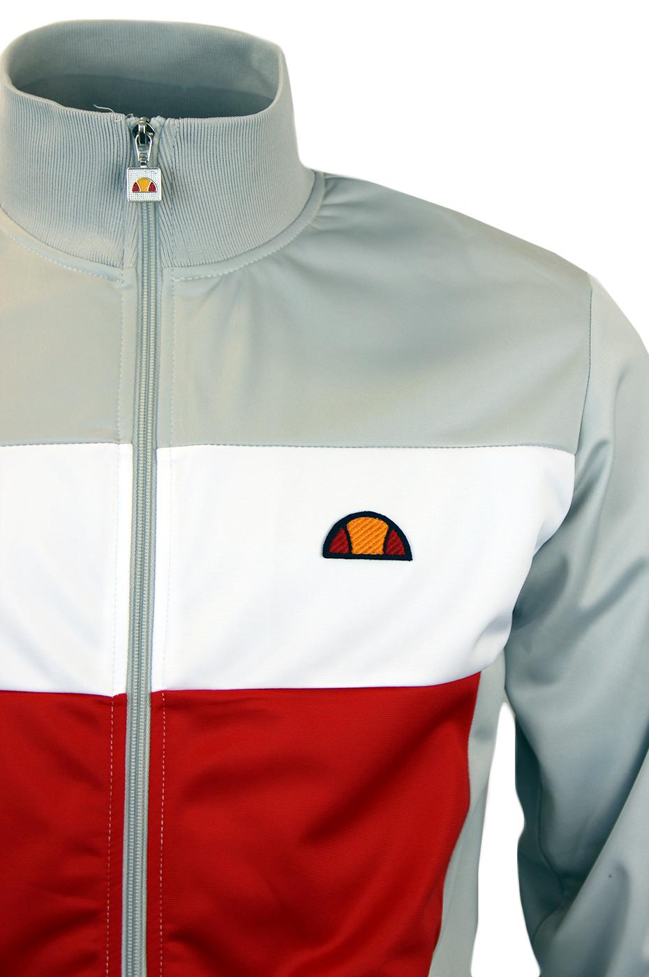 ELLESSE Caprini Retro 80s Indie Block Panel Track Top Highrise