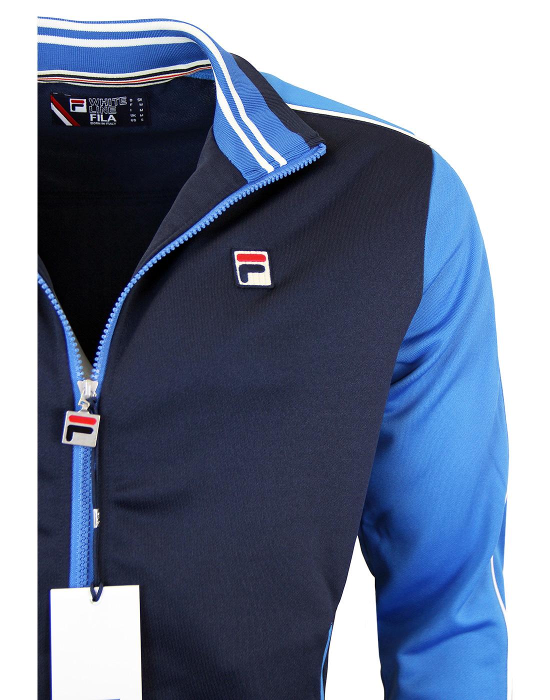 FILA VINTAGE Pozzi Retro Indie Contrast Sleeve Funnel Neck Top