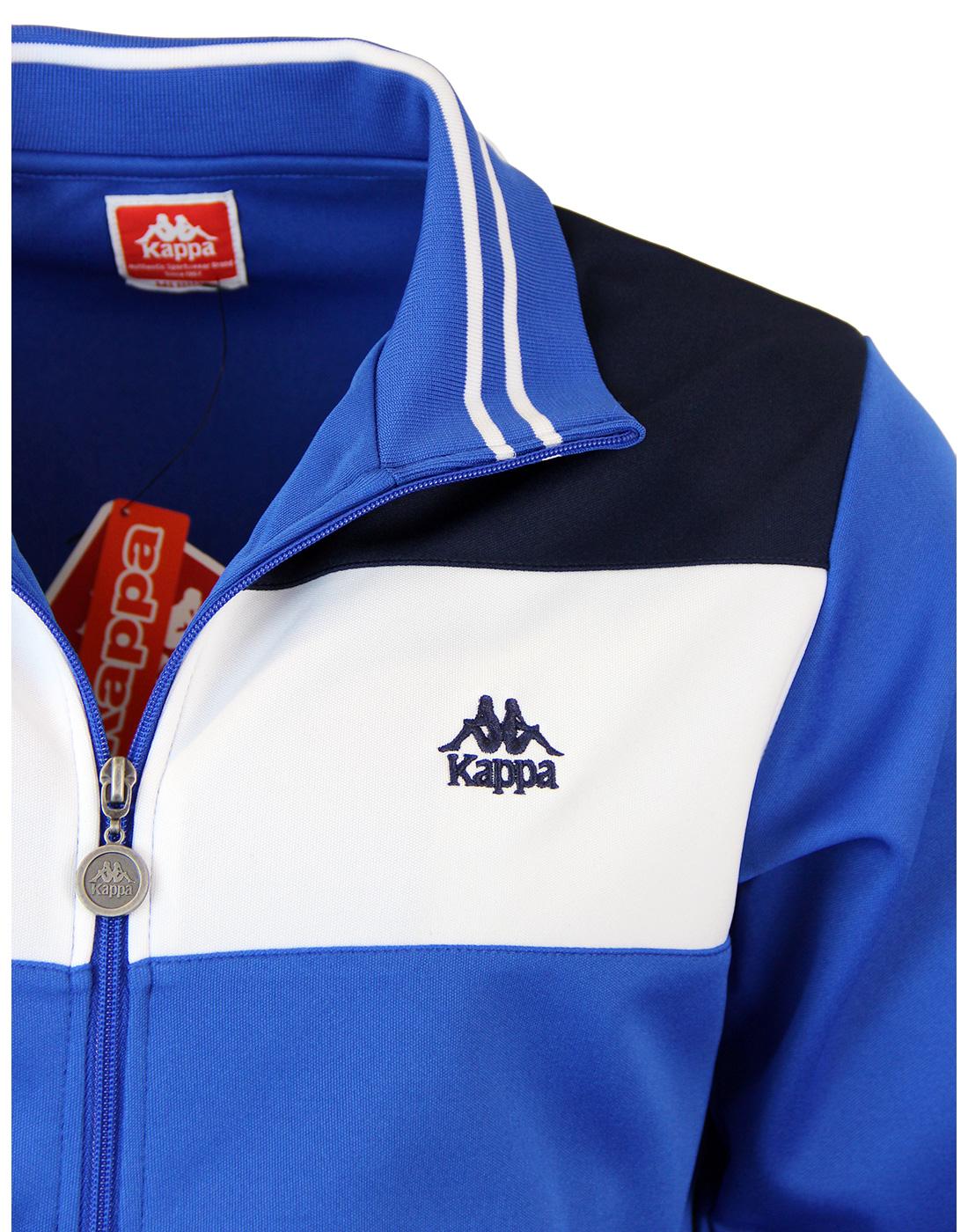KAPPA Corina Block Panel Retro 80s Track Top in Blue