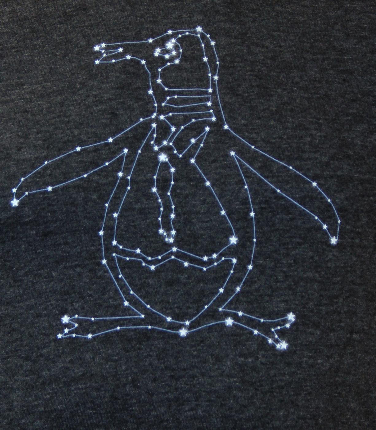 Constellation Pete ORIGINAL PENGUIN Retro T-Shirt in True Black