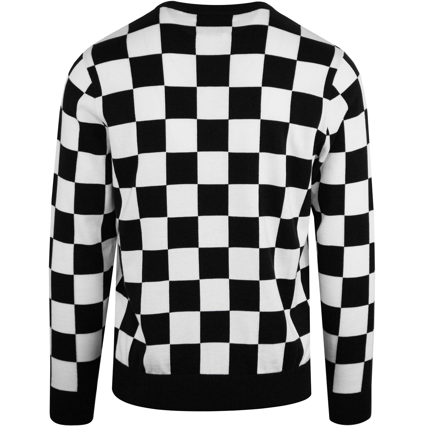 ORIGINAL PENGUIN Men's Mod Checkerboard Jumper Navy