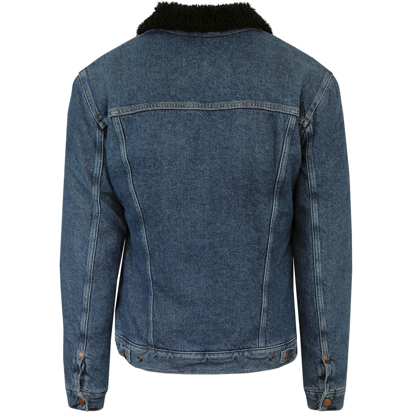 WRANGLER Lone Ranger Denim Sherpa Lined Trucker Jacket