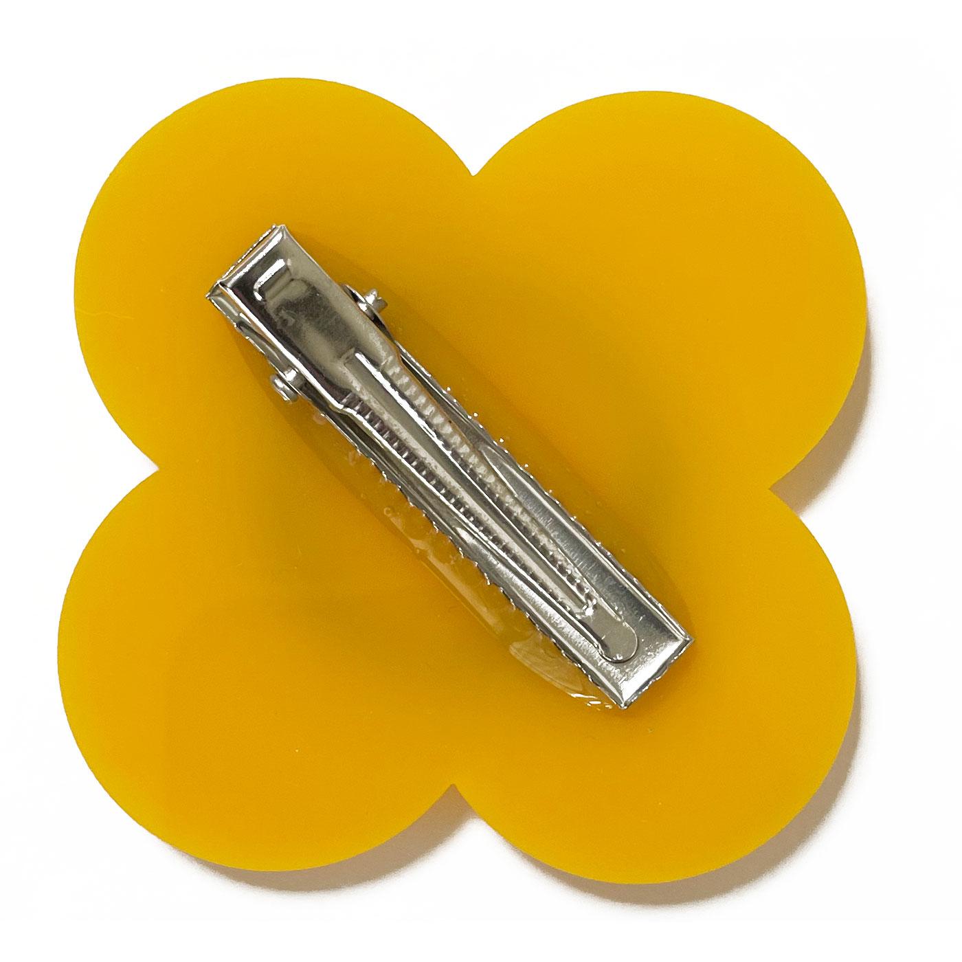 MADCAP x ADA BINKS Riley Retro Daisy Hair Clip in Yellow
