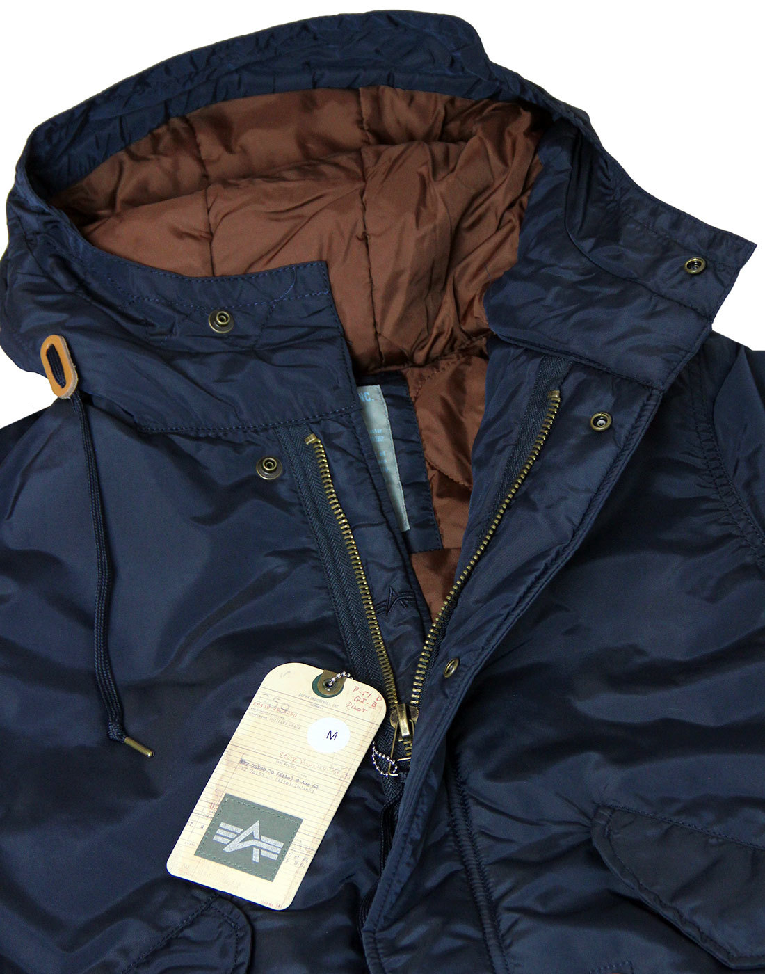 ALPHA INDUSTRIES Womens CW TT Retro 60s Mod Fishtail Parka Blue