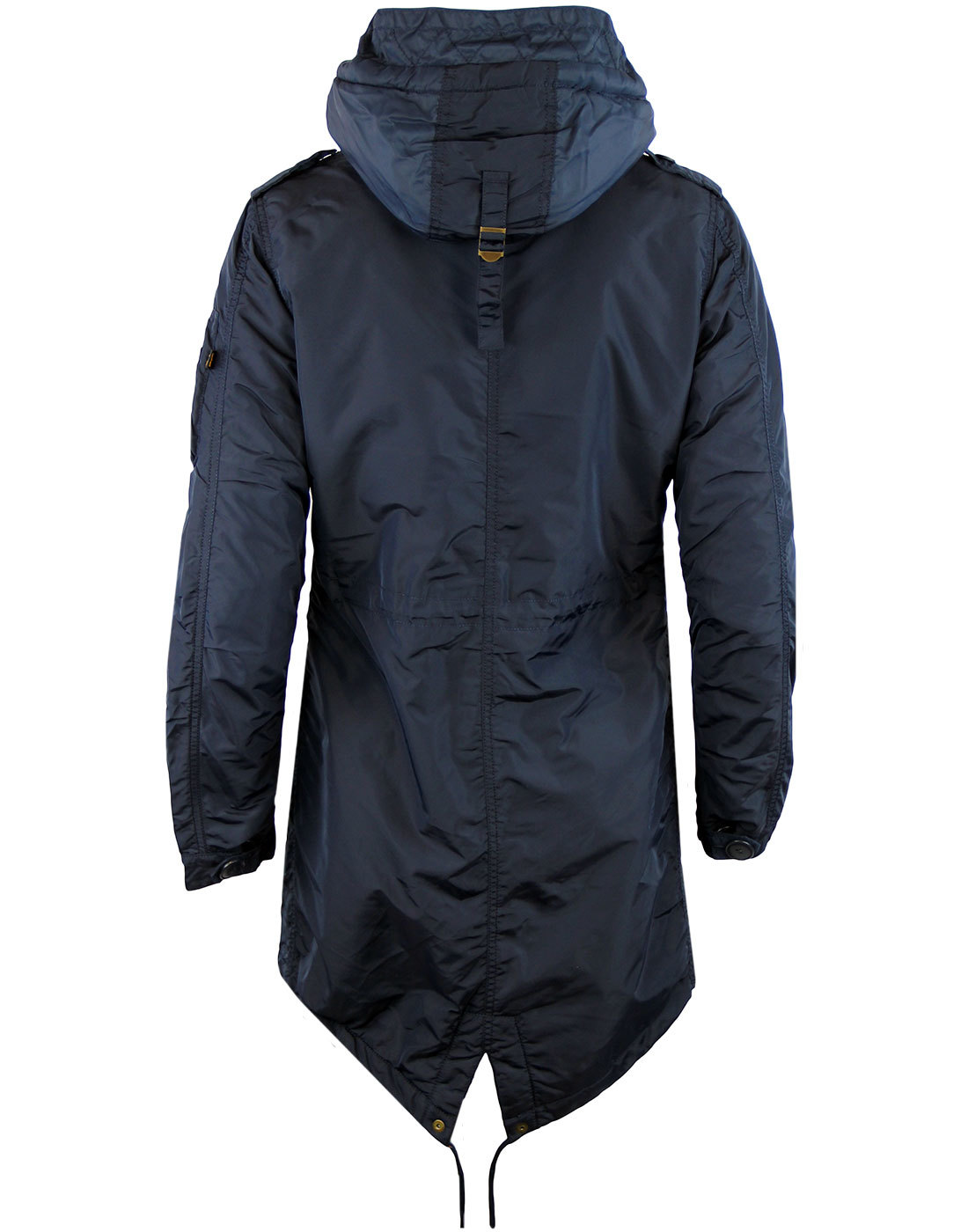 ALPHA INDUSTRIES Womens CW TT Retro 60s Mod Fishtail Parka Blue