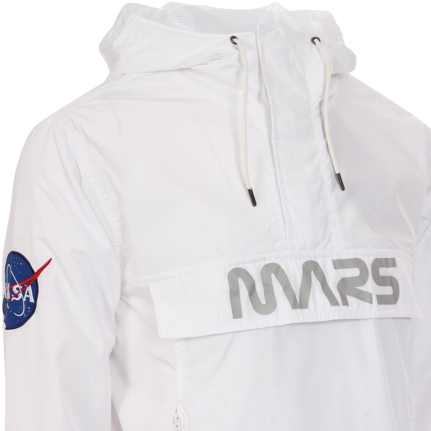 ALPHA INDUSTRIES Mars Mission NASA Overhead Anorak White