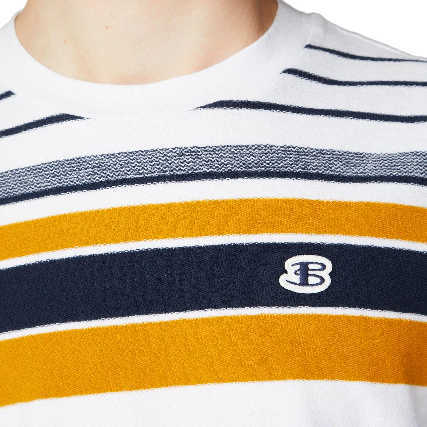 BEN SHERMAN Retro Indie Mod Reverse Loopback Knit Tee