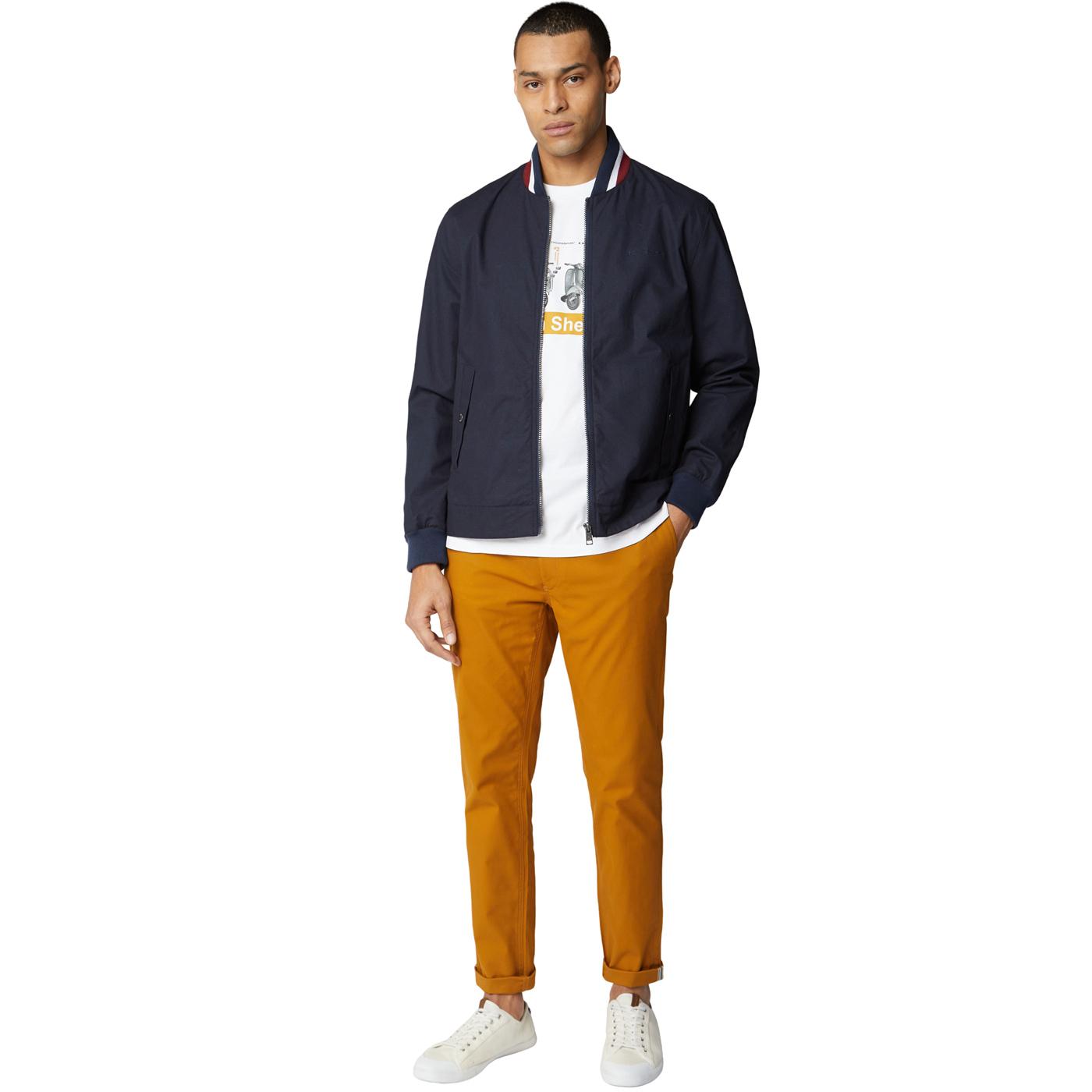 BEN SHERMAN Retro 80s Signature Slim Stretch Chinos Gold