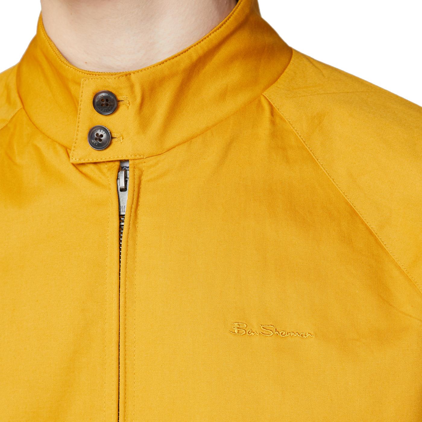 BEN SHERMAN Retro Mod Signature Harrington Jacket Ochre