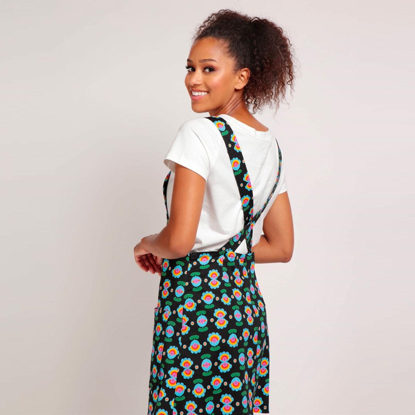 BRIGHT & BEAUTIFUL Lena Eye Spy Retro 70s Pinafore