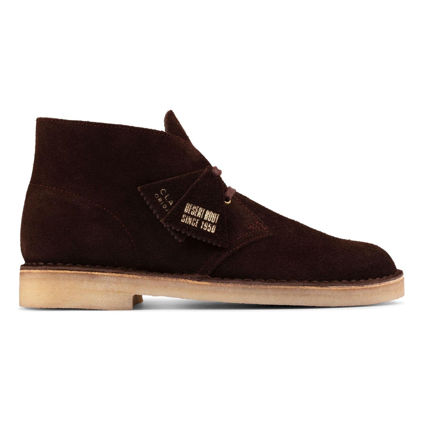 CLARKS ORIGINALS 60s Mod Chocolate Suede Desert Boots