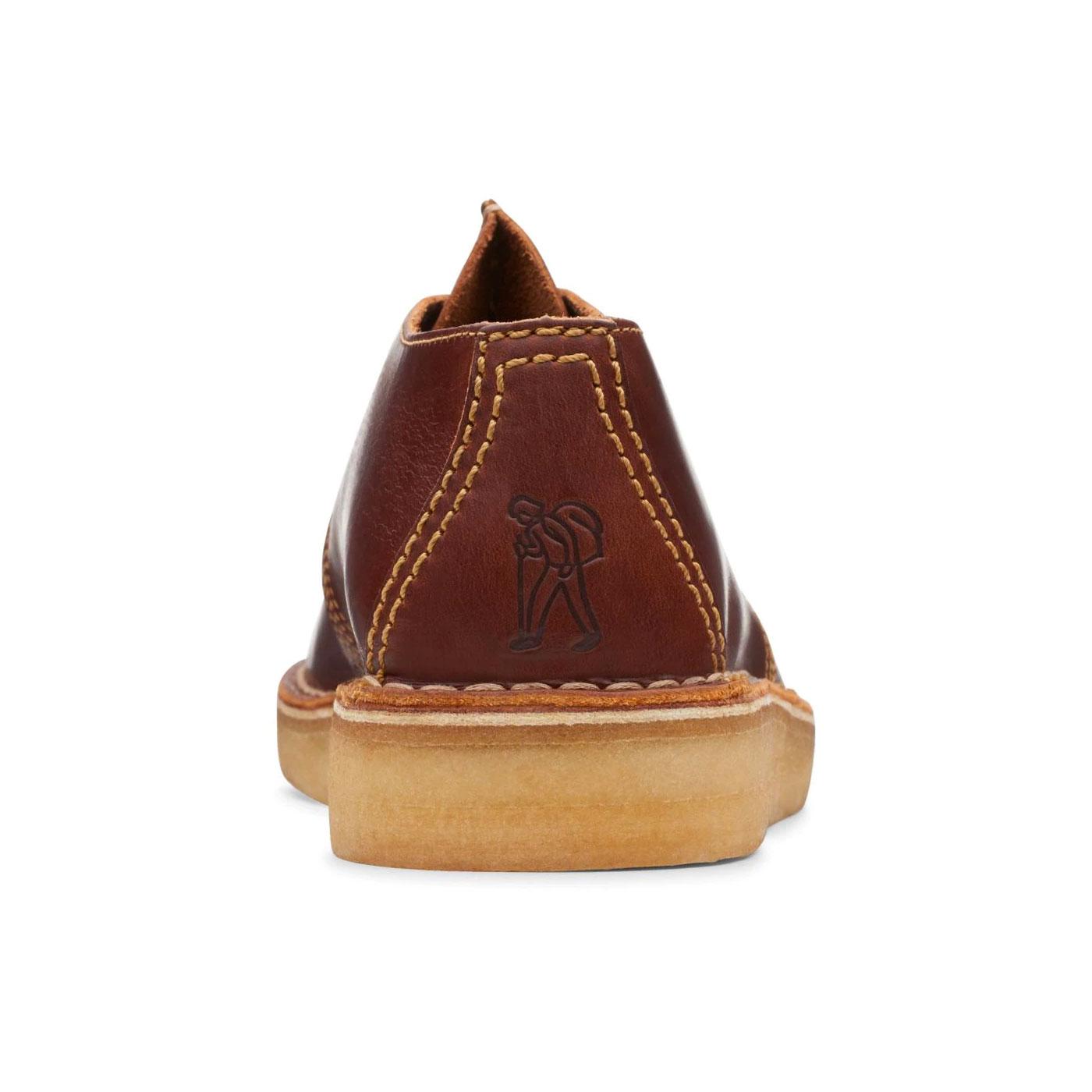 CLARKS ORIGINALS Desert Trek 60s Mod Tan Leather Shoes