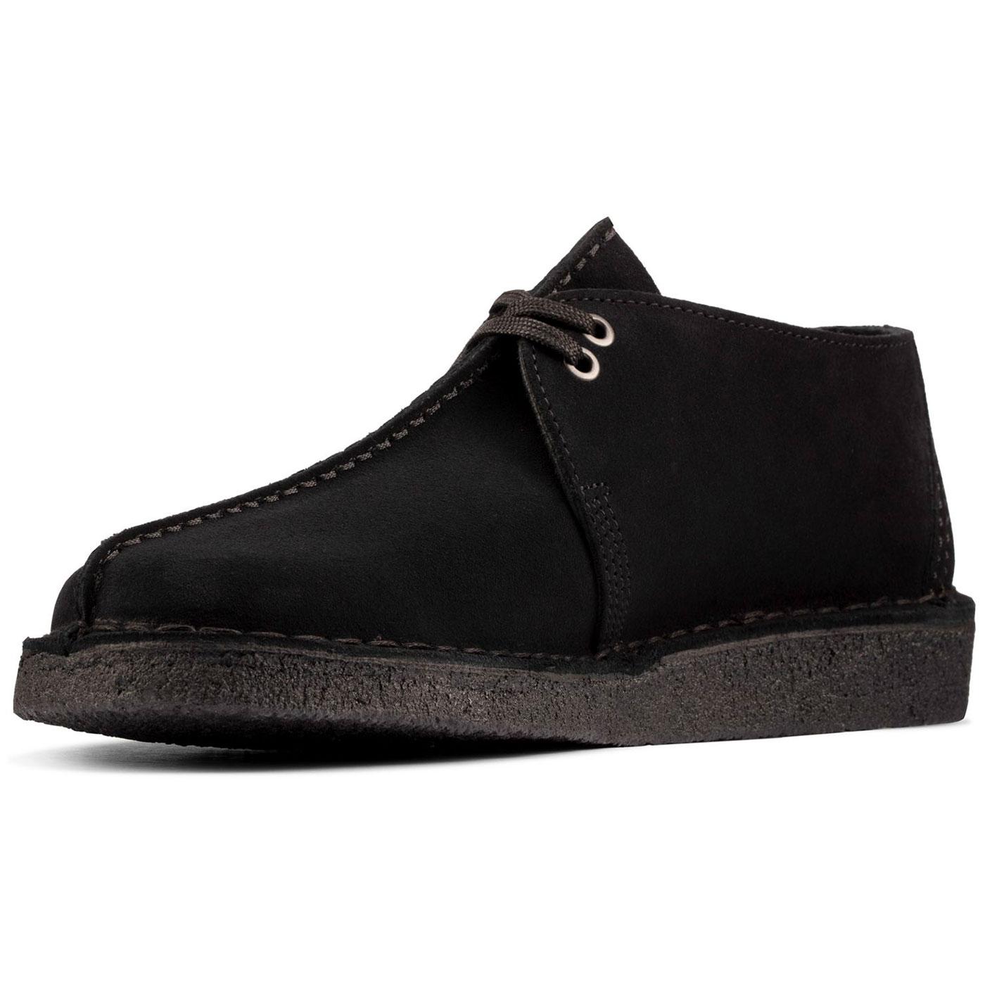 CLARKS ORIGINALS Desert Trek Men's Mod '70s Shoes Black