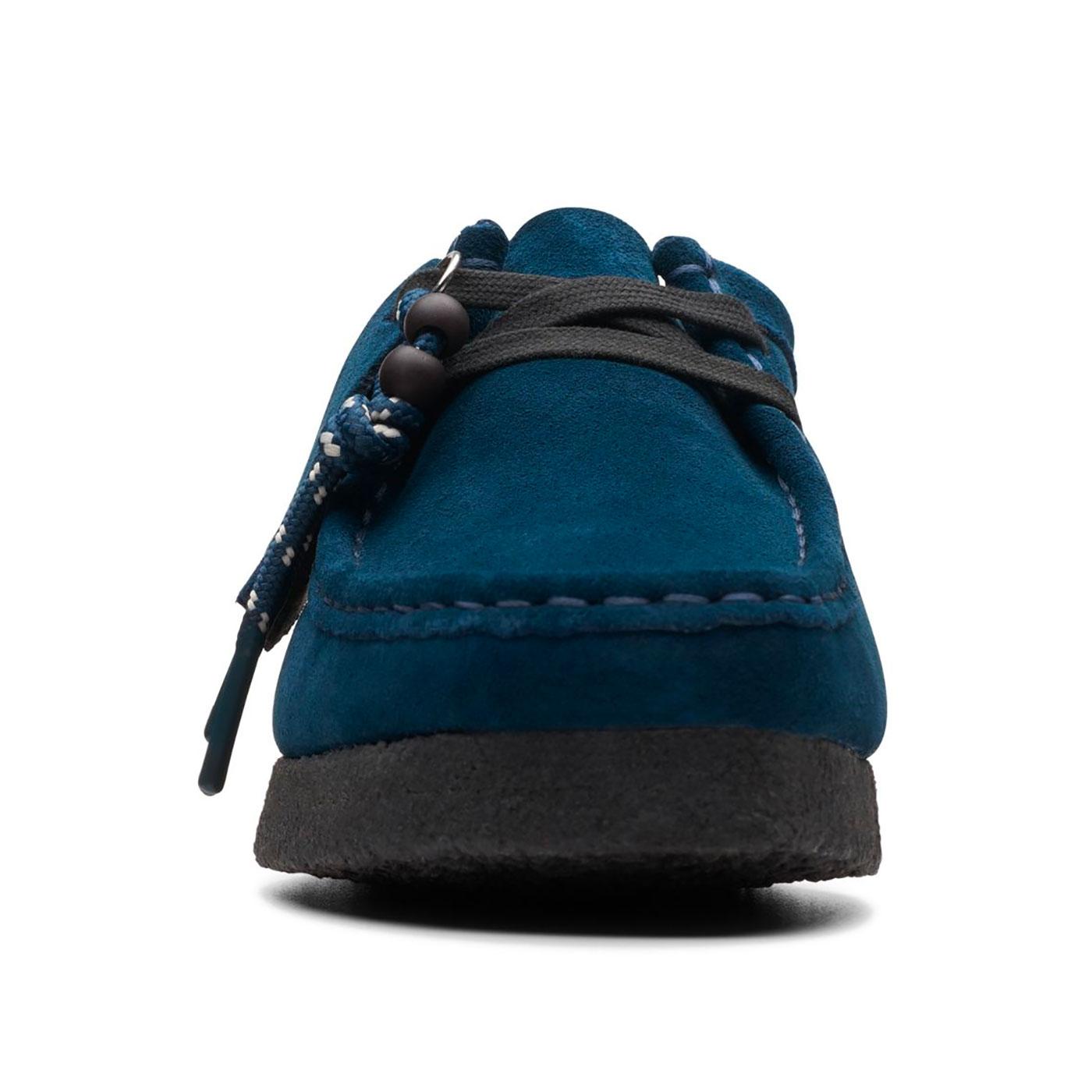 Clarks Originals Wallabee Women's Moccasin Shoes Deep Blue