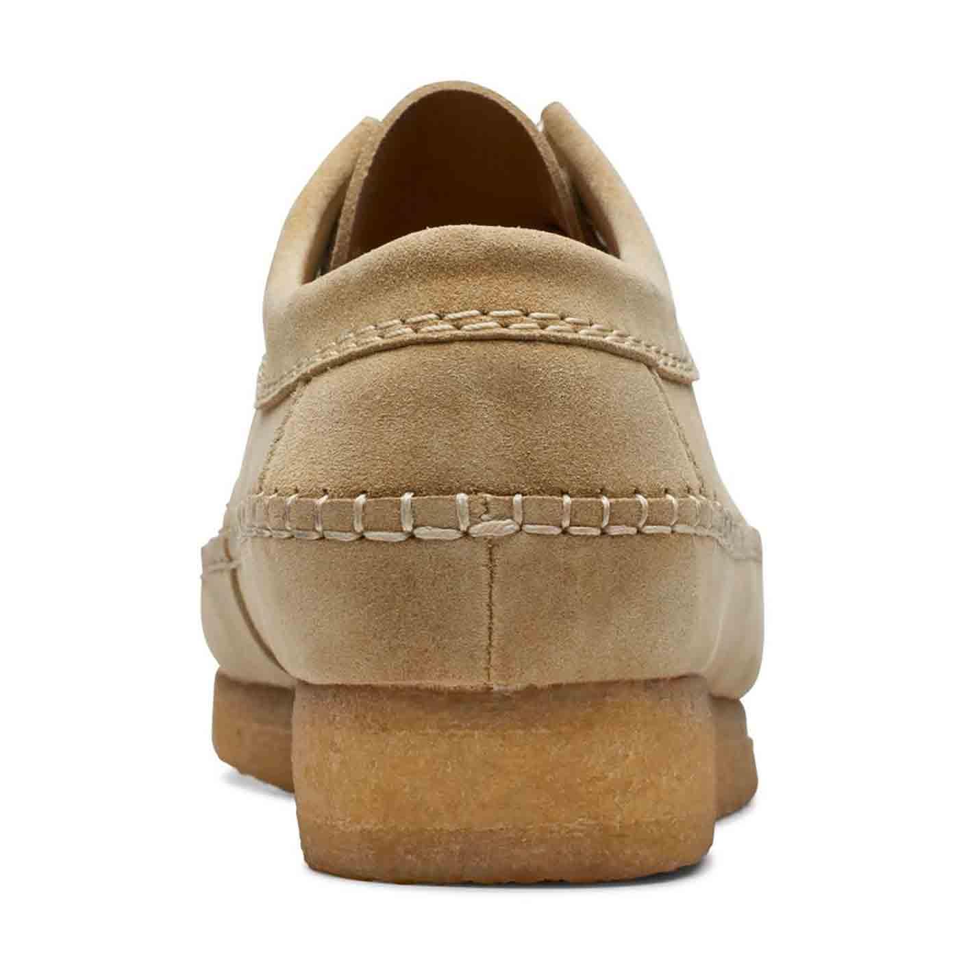 CLARKS ORIGINALS Weaver Suede Moccasin Shoes in Maple