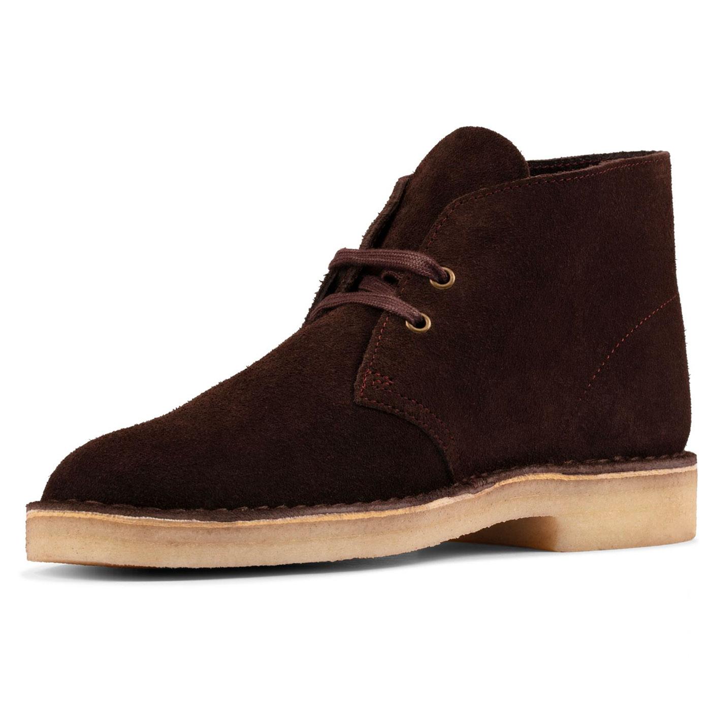 CLARKS ORIGINALS 60s Mod Chocolate Suede Desert Boots