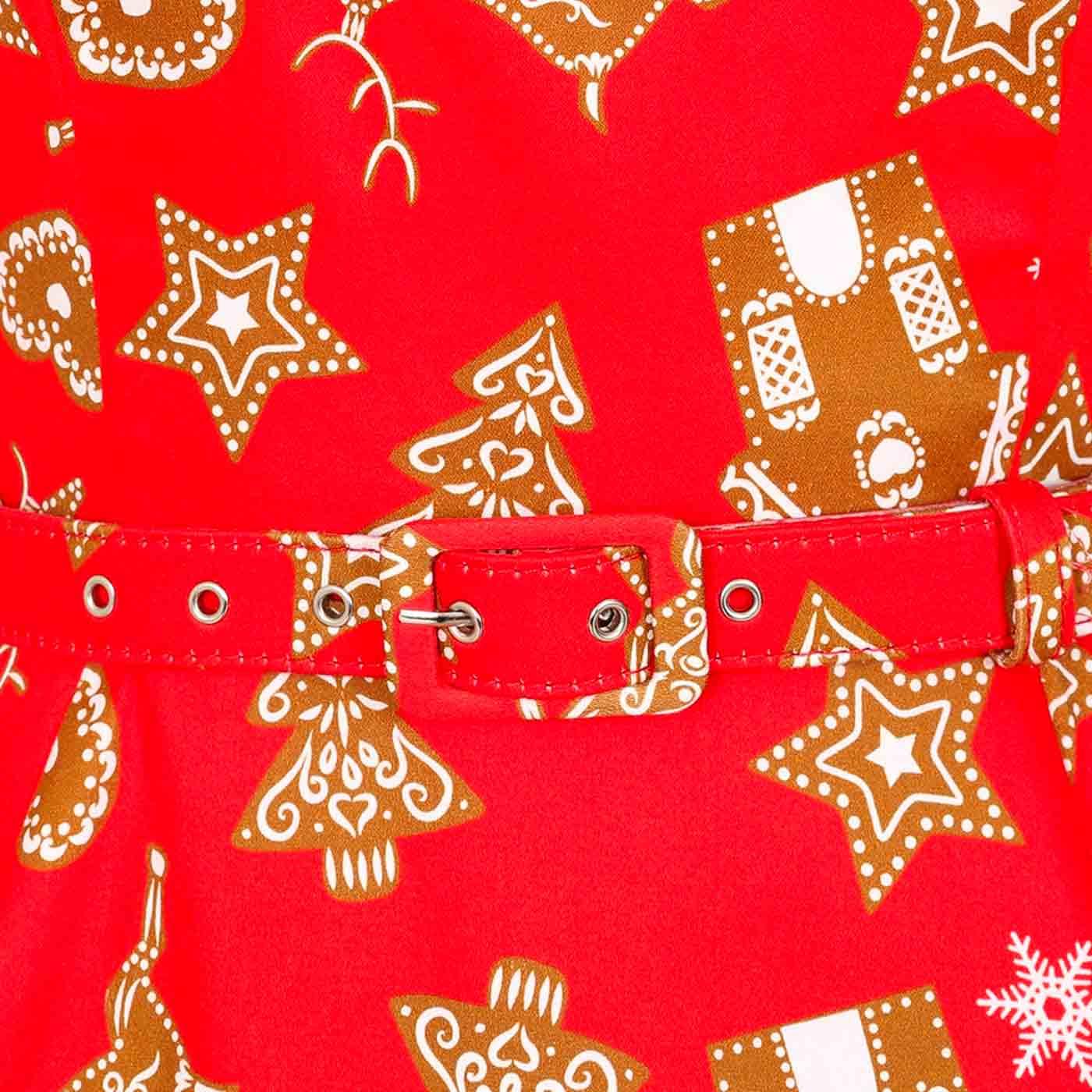 Suzanne COLLECTIF Retro 50s Ginger Cookies Swing Dress