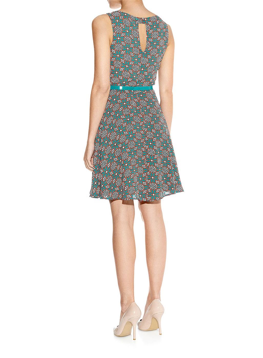 Darling Rebecca Retro 60s style Fit and Flare Dress in Teal