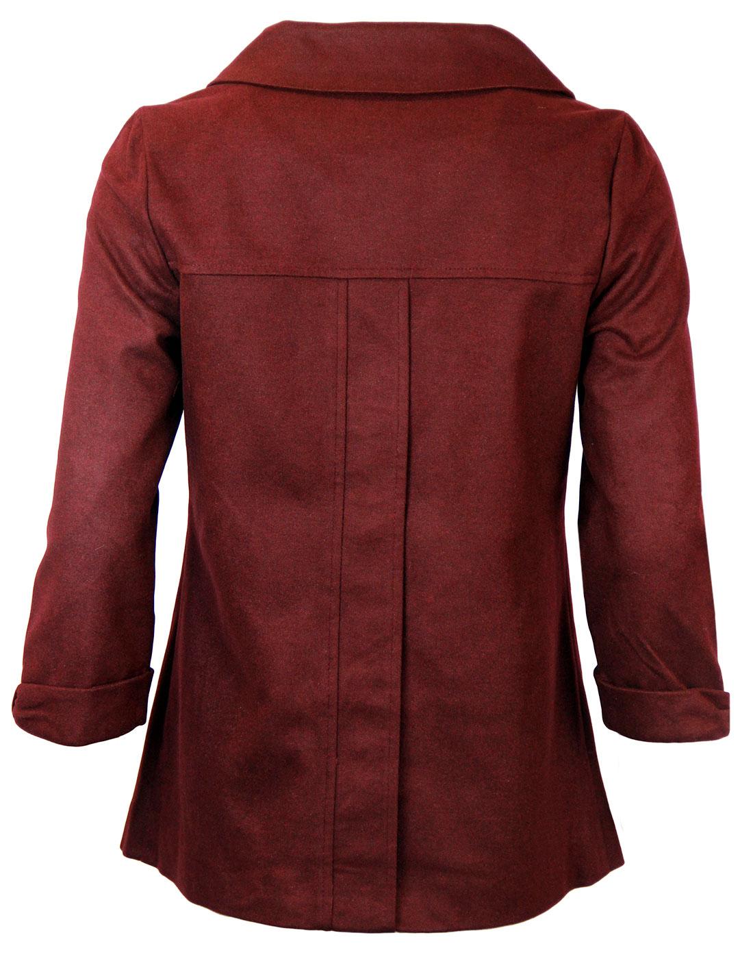 DARLING Kylie Vintage Retro 60s Jacket in Wine