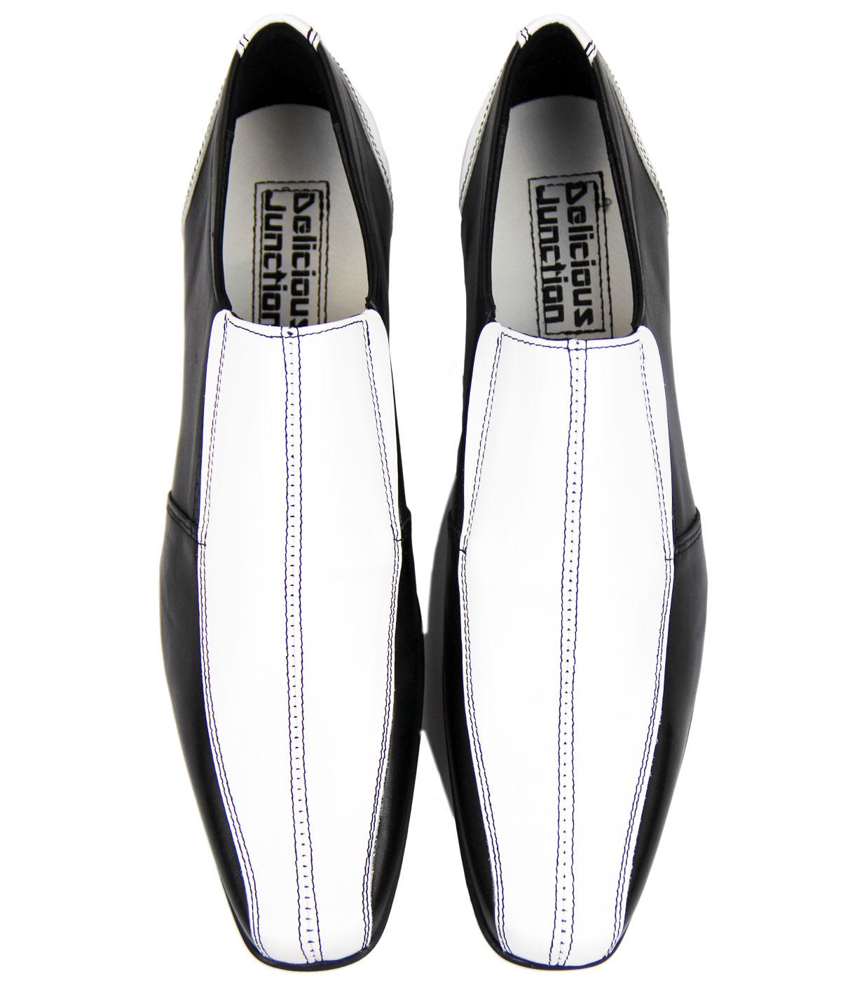 DELICIOUS JUNCTION Eton Retro Mod 2-Tone Slip On Loafers