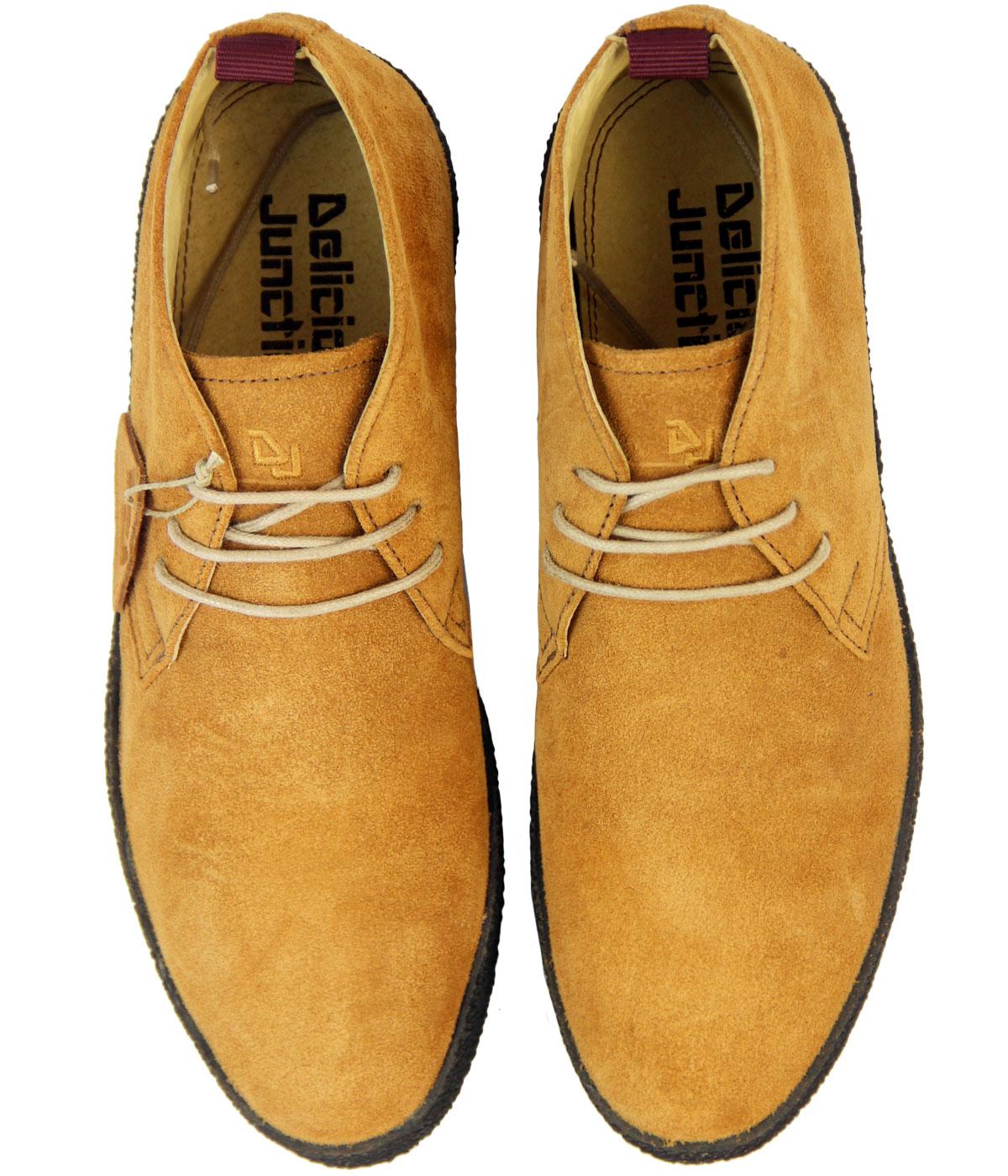 DELICIOUS JUNCTION Bullitt 2 Retro Mod Ginger Suede Playboy Boots