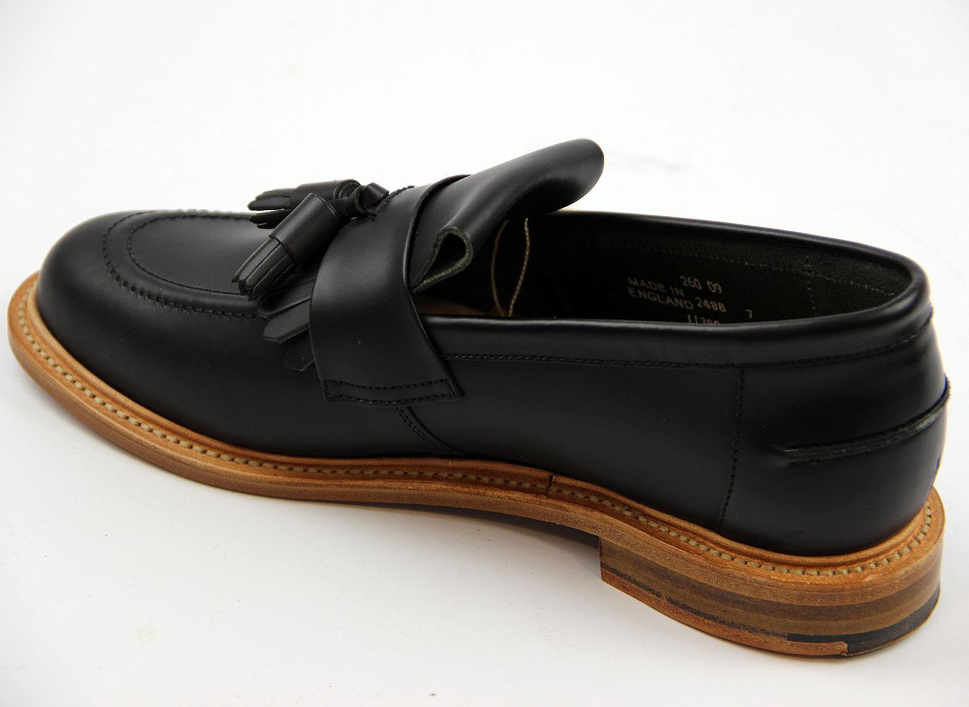 DELICIOUS JUNCTION Kingston Made in England Tassel Loafer Black