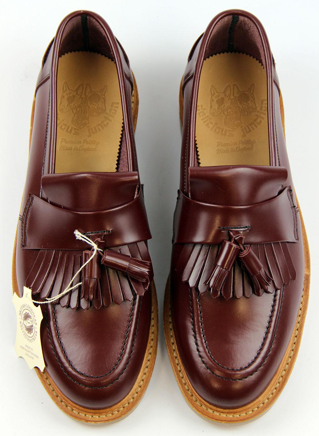 DELICIOUS JUNCTION Kingston Made in England Tassel Loafer Oxblood