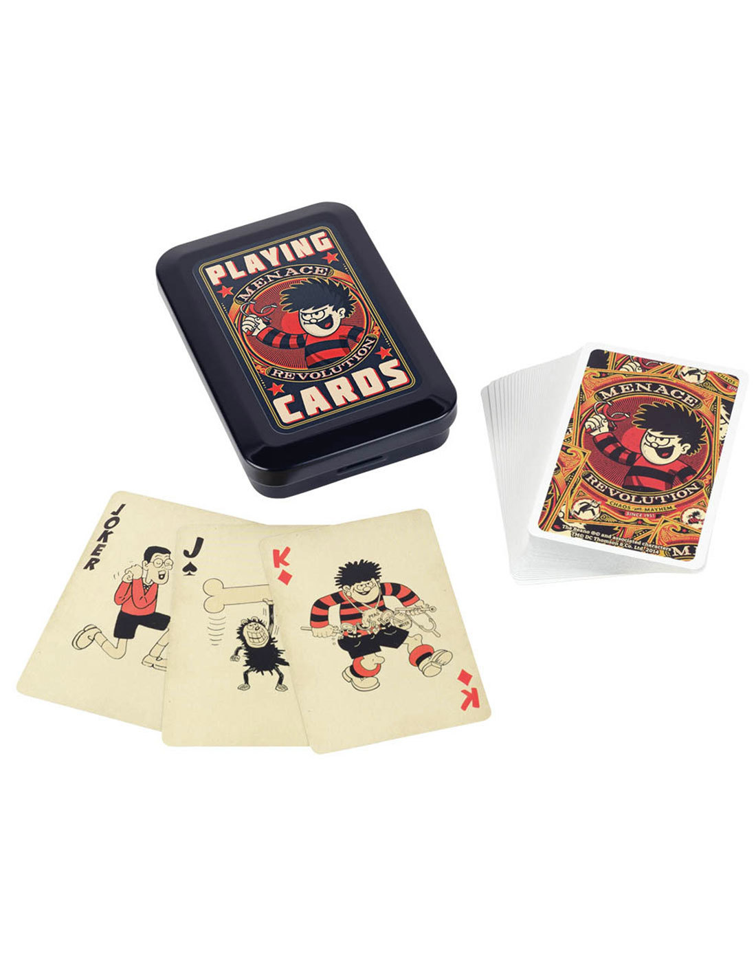 BEANO Playing Cards Revolution in Retro Presentation Tin
