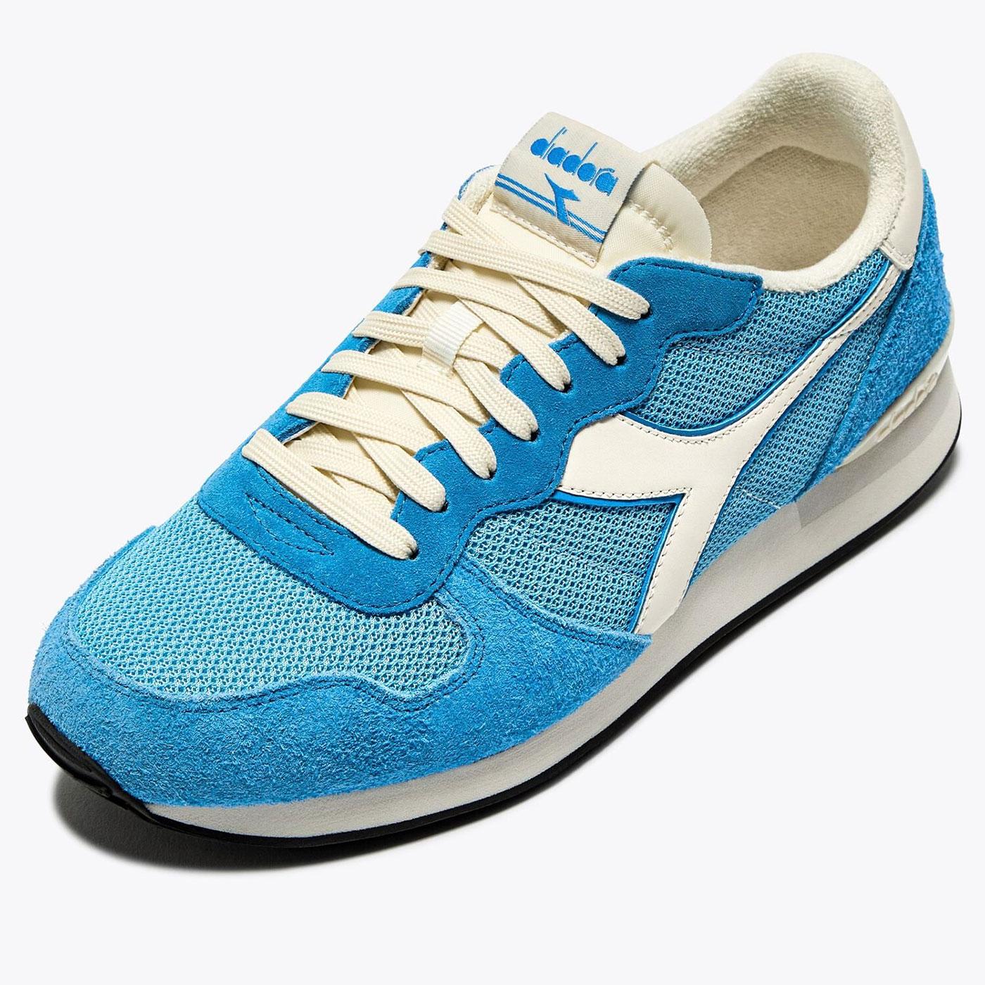 Diadora Camaro Hairy Suede 80s Trainers in Alaskan Sky Blue