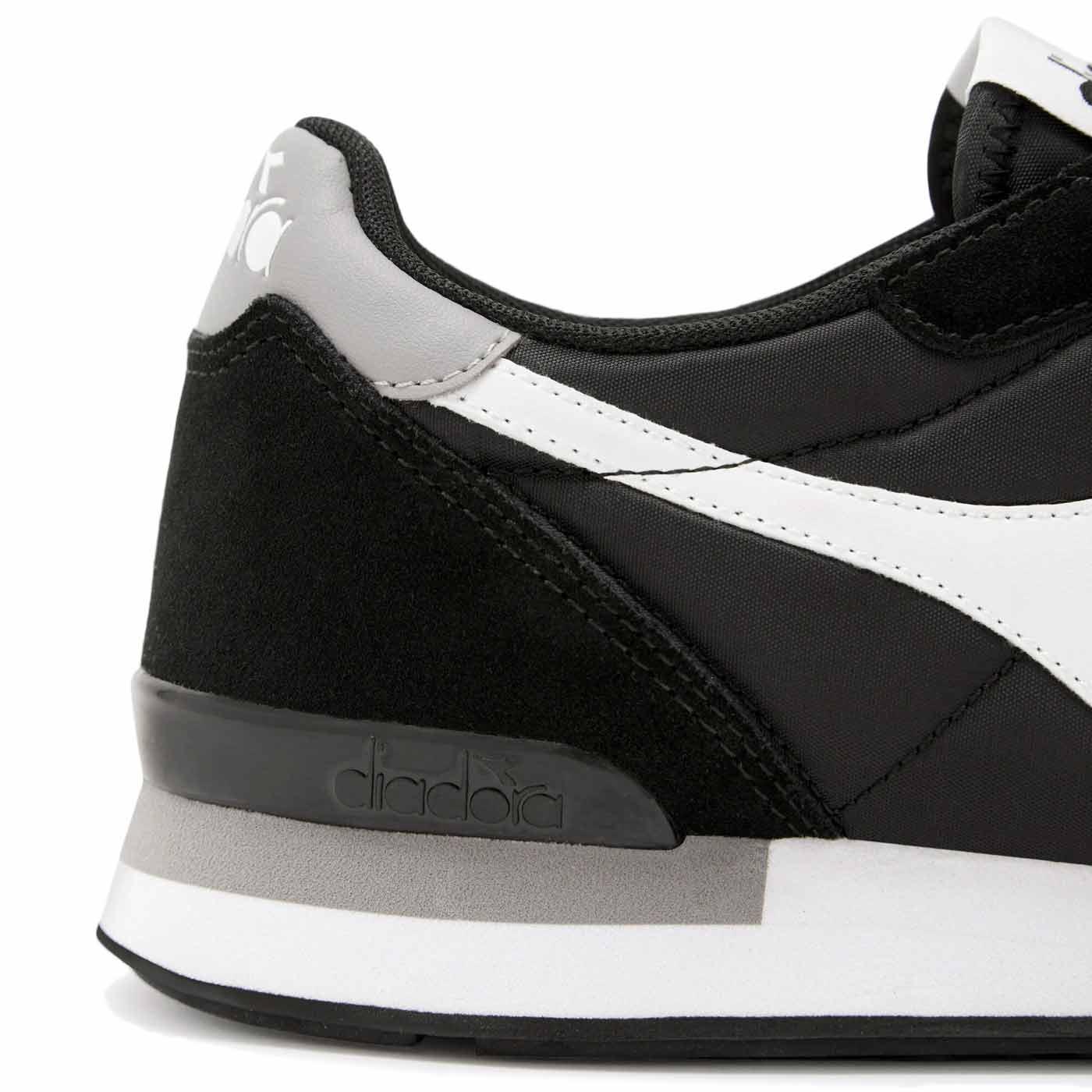 Diadora Retro 1980s Casuals Camaro Running Trainers in Black