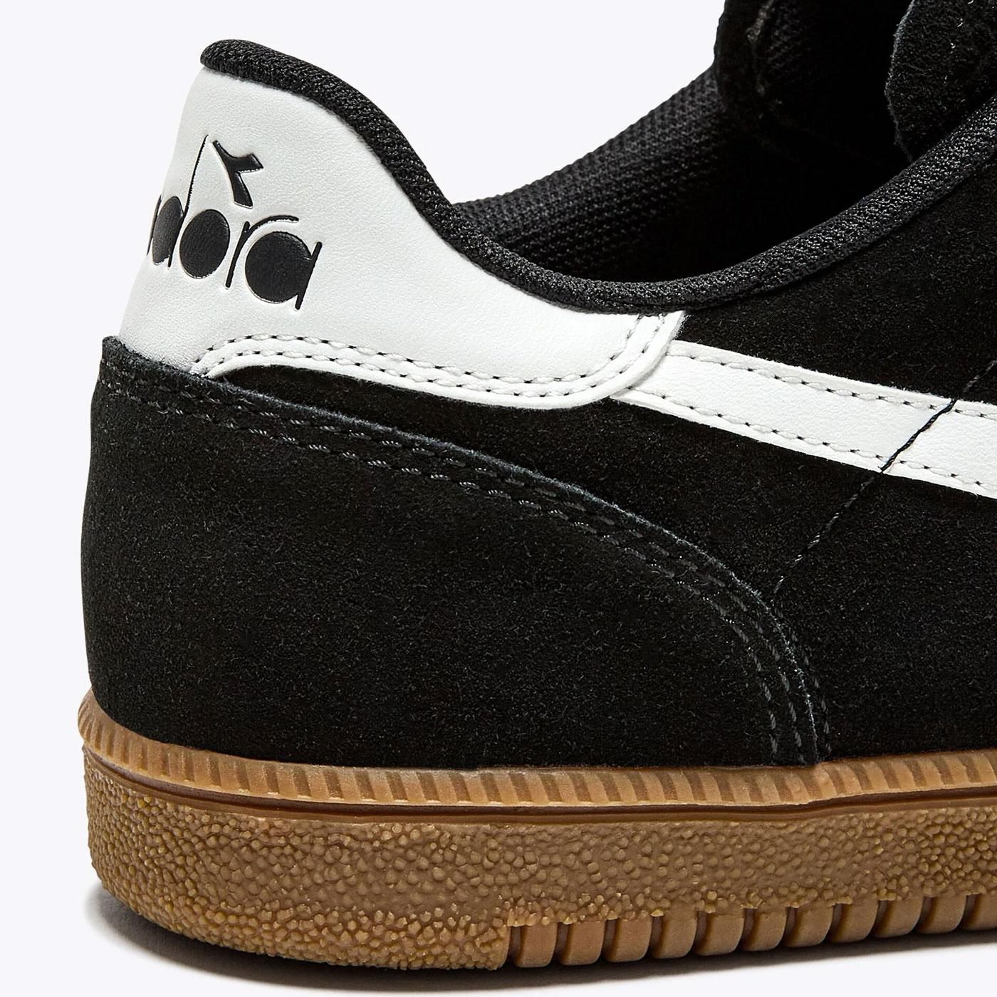 Diadora Tokyo Retro '80s Terrace Style Suede Trainers in Black