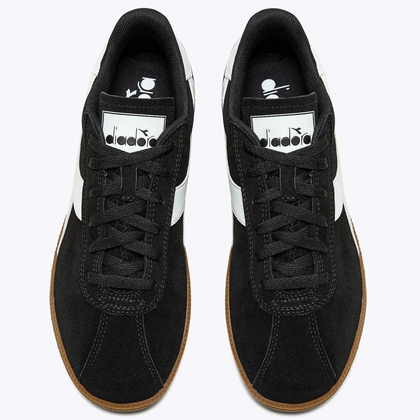 Diadora Tokyo Retro '80s Terrace Style Suede Trainers in Black