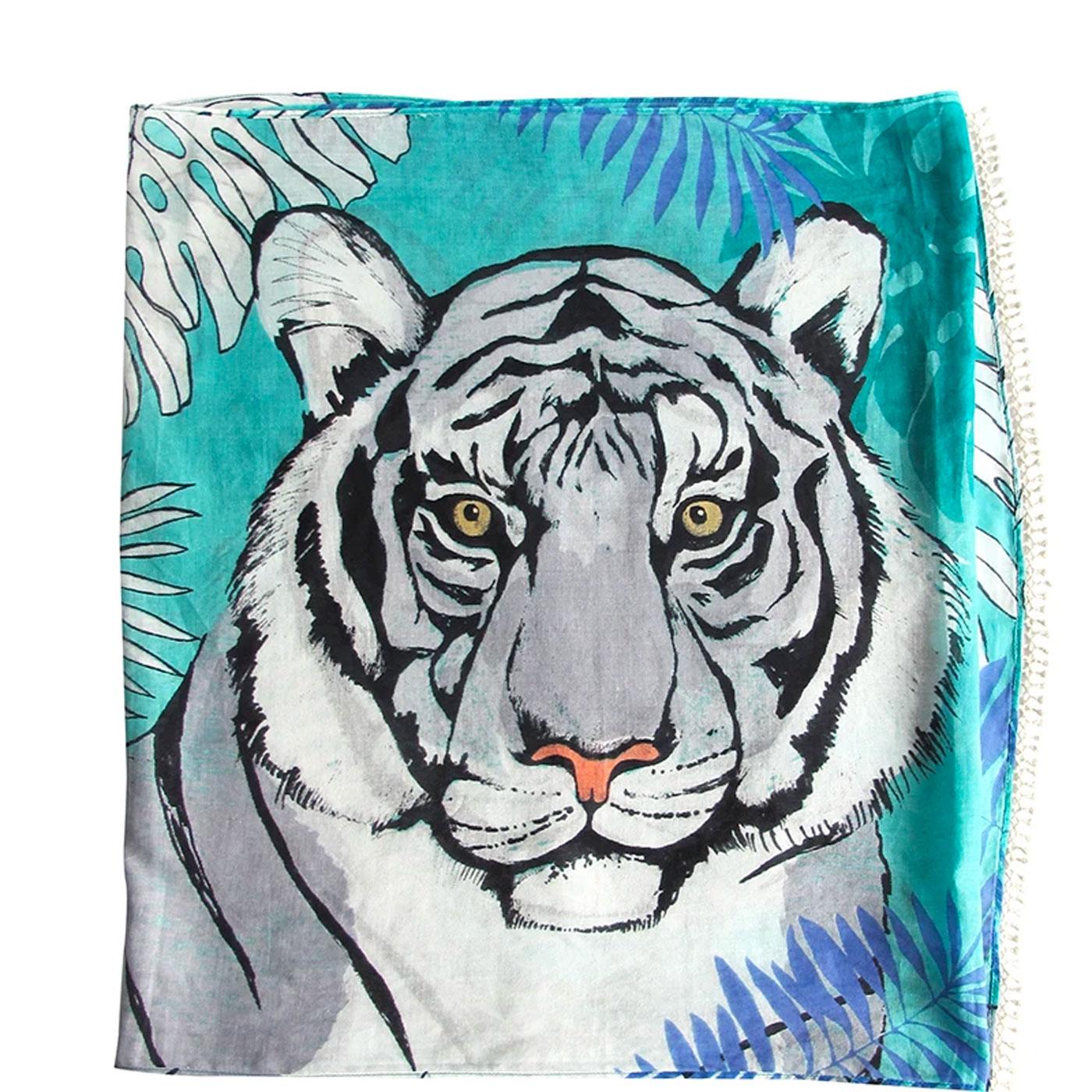 DISASTER DESIGNS Into The Wild Tiger Print Scarf