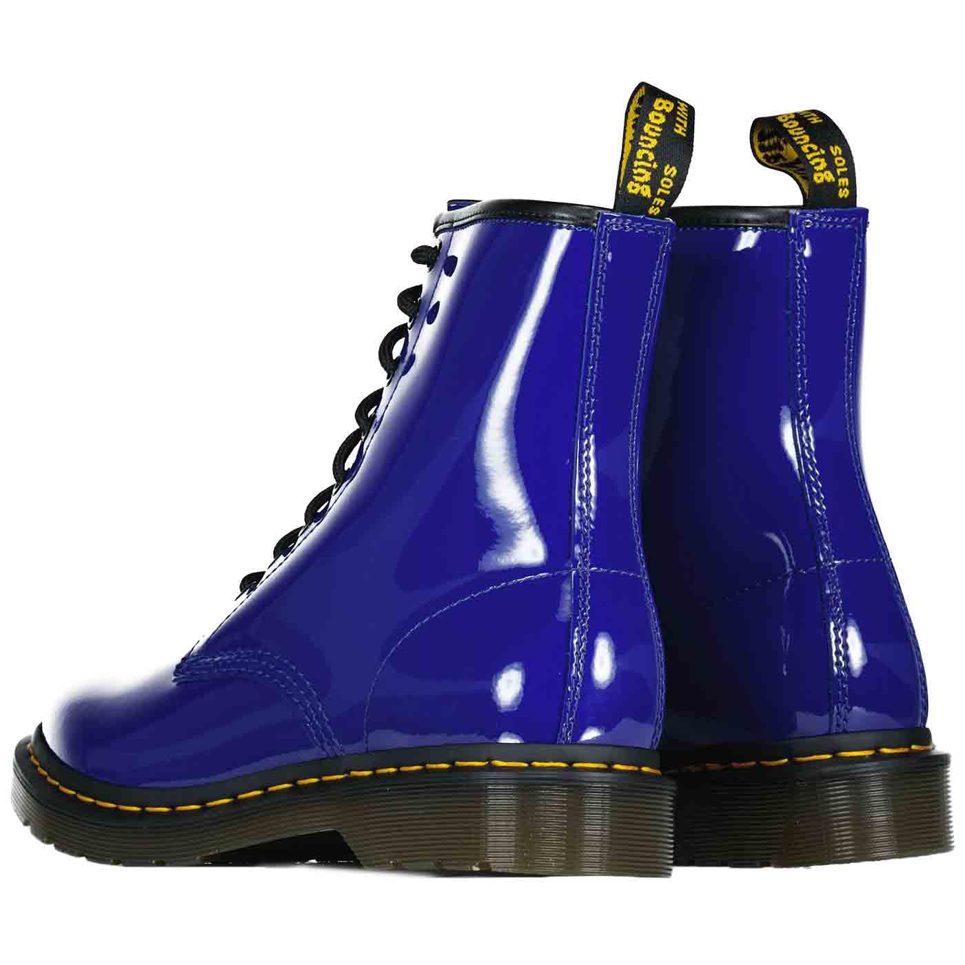 DR MARTENS 1460 Women's Patent Lamper Boots Blueprint