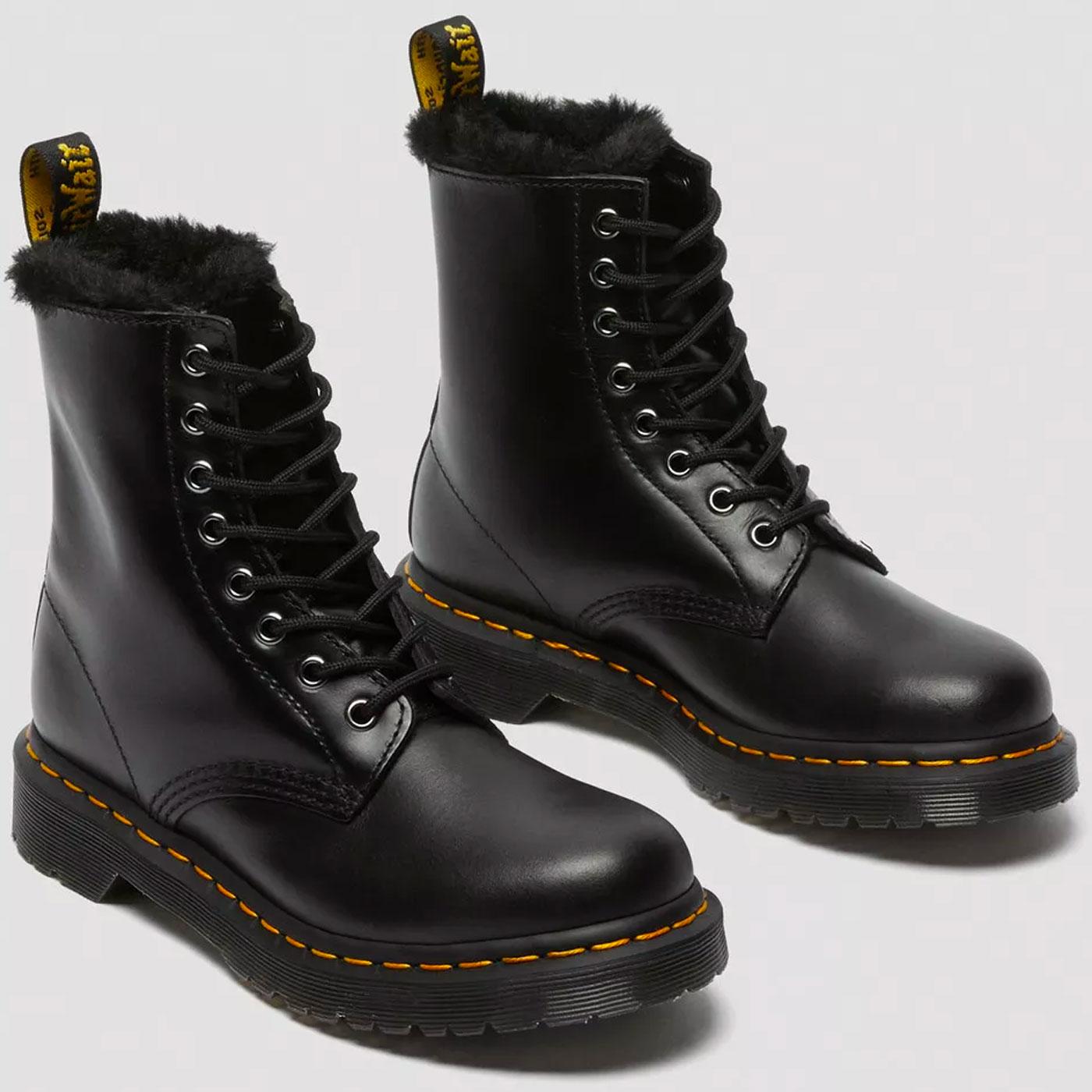 DR MARTENS 1460 Serena Faux Fur Lined Atlas Leather Boots