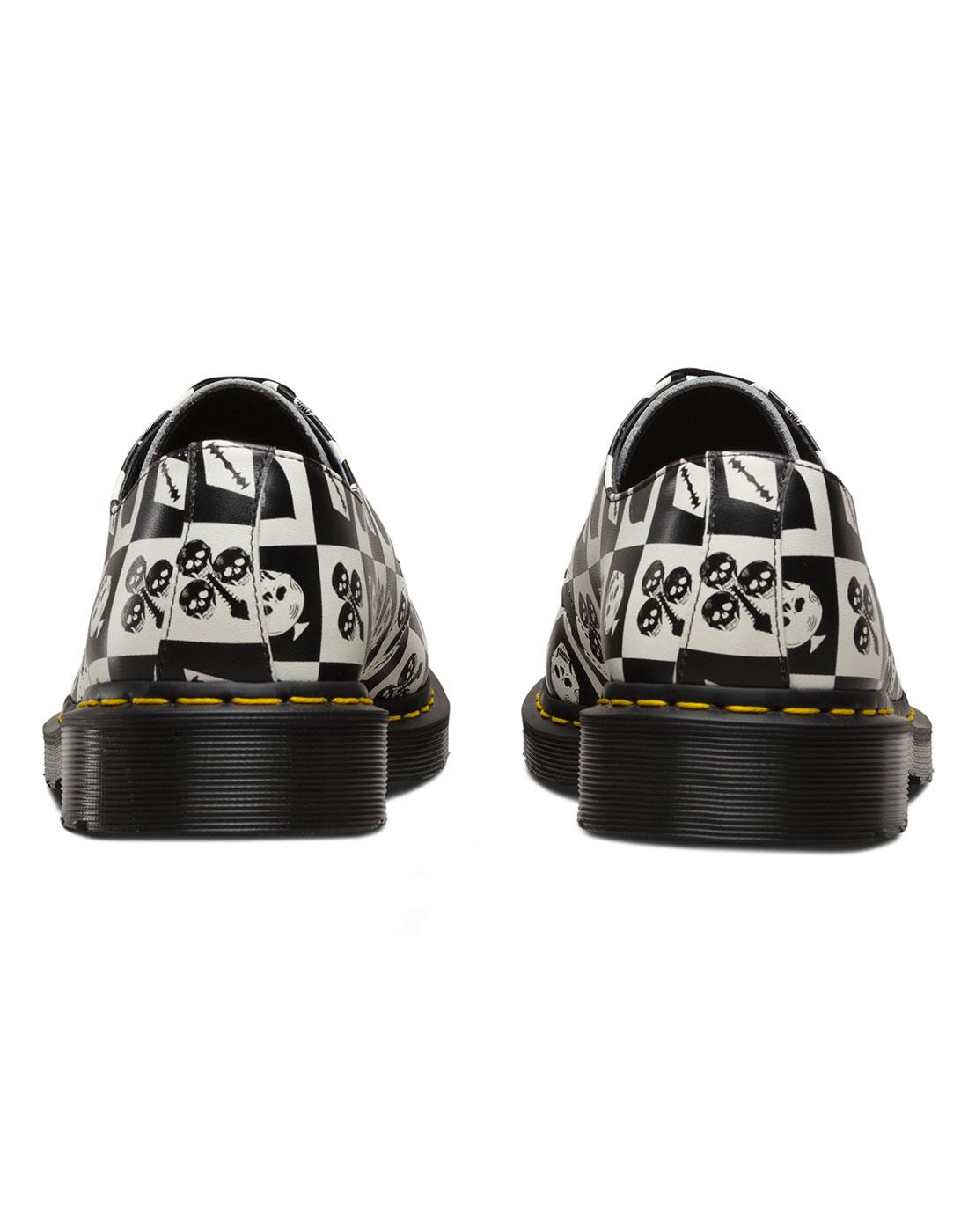 DR MARTENS 1461 Women's Retro 1970s Playing Card Shoes