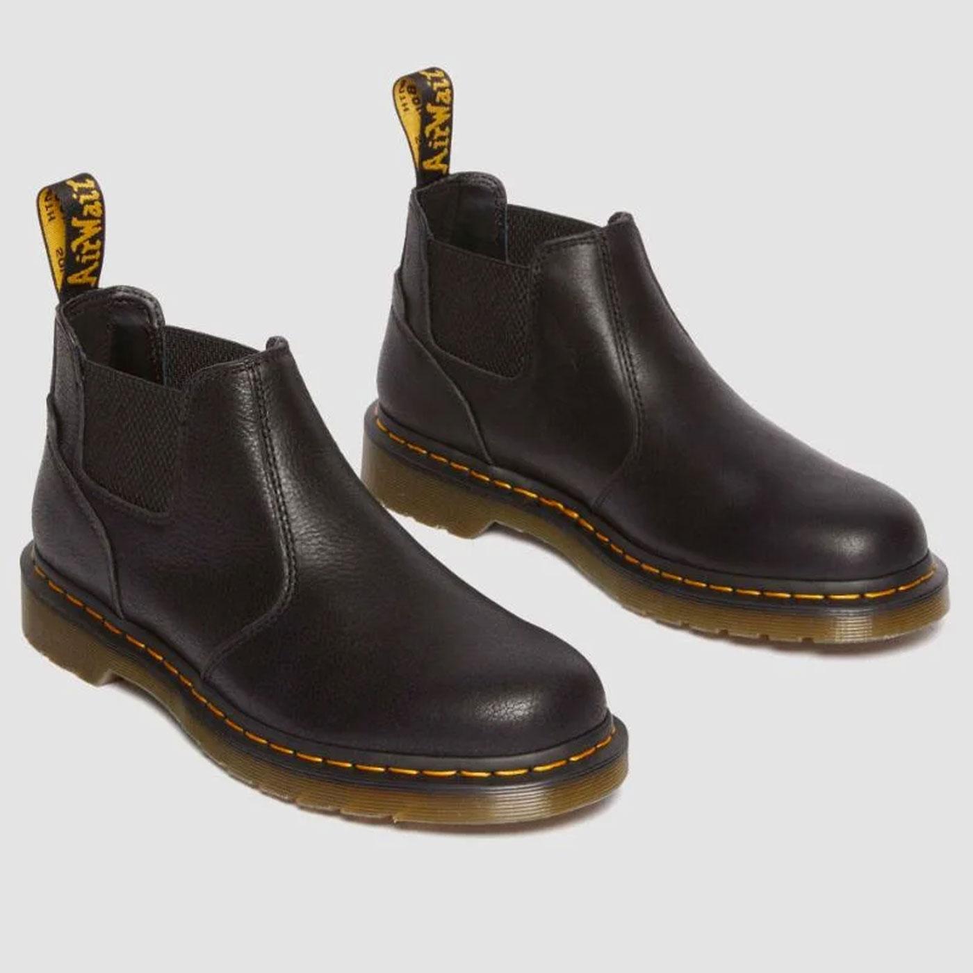 Dr Martens 2976 LO AR Rogue Leather Chelsea Boots in Black