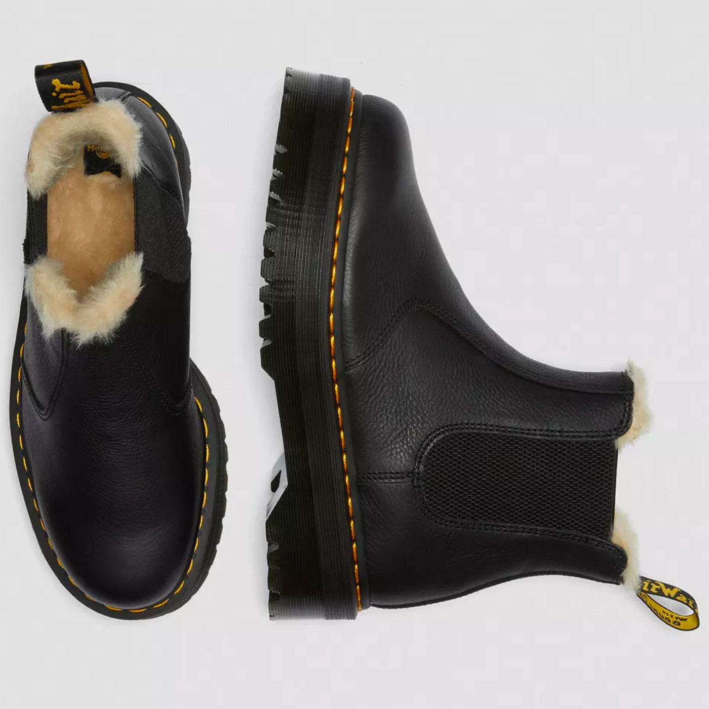 Dr Martens 2976 Quad Faux Fur Lined Platform Chelsea Boots