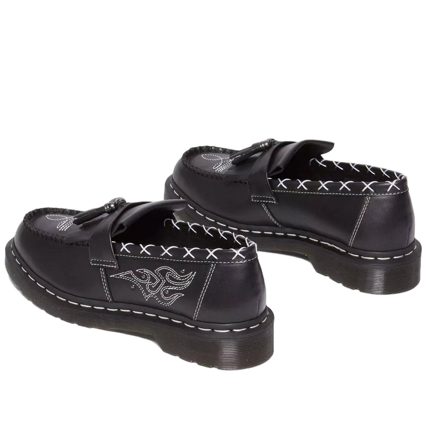 Dr Martens Adrian gothic americana tassel loafers black wanama