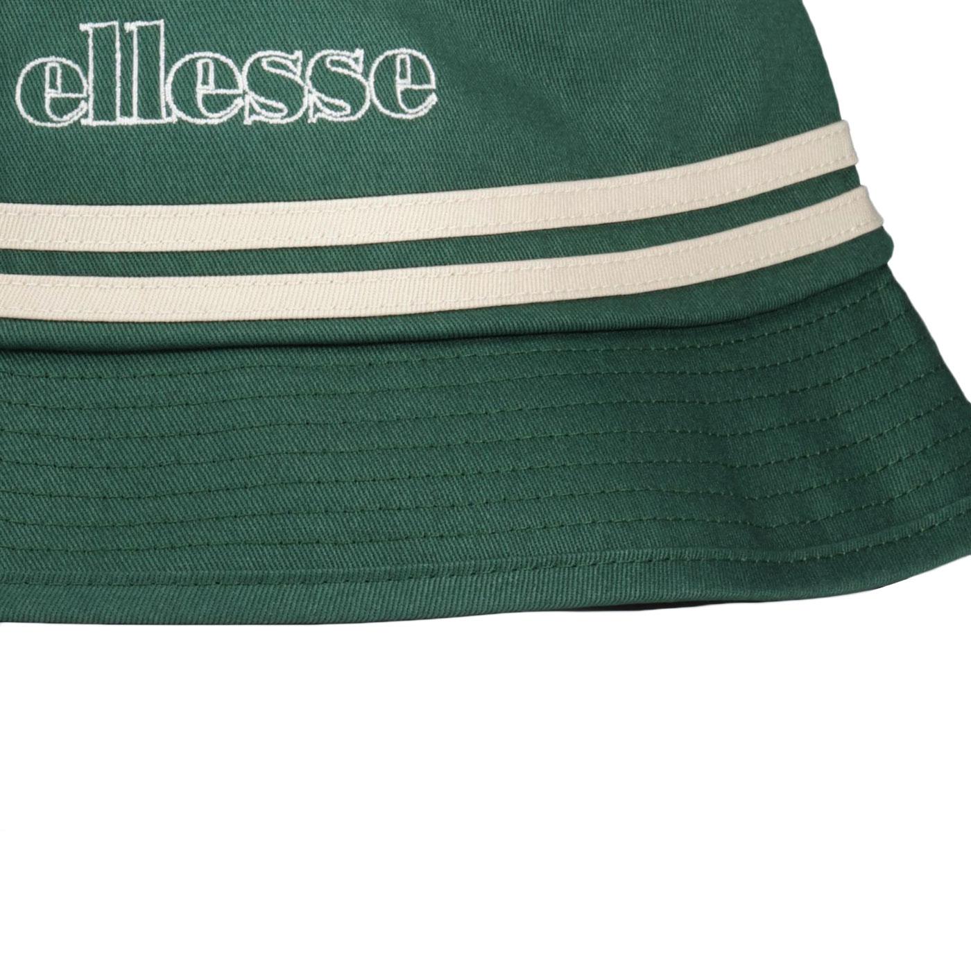 ELLESSE ARUNA Retro 1990s Cotton Bucket Hat in Dark Green