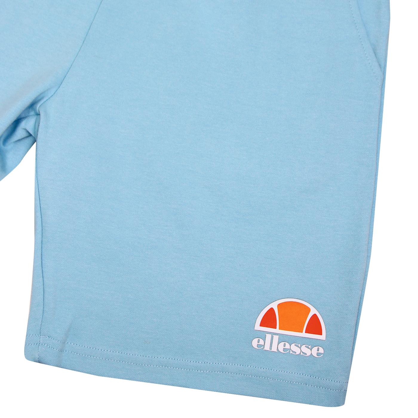 ELLESSE Crwaford Retro 70s Jersey Sports Shorts Light Blue