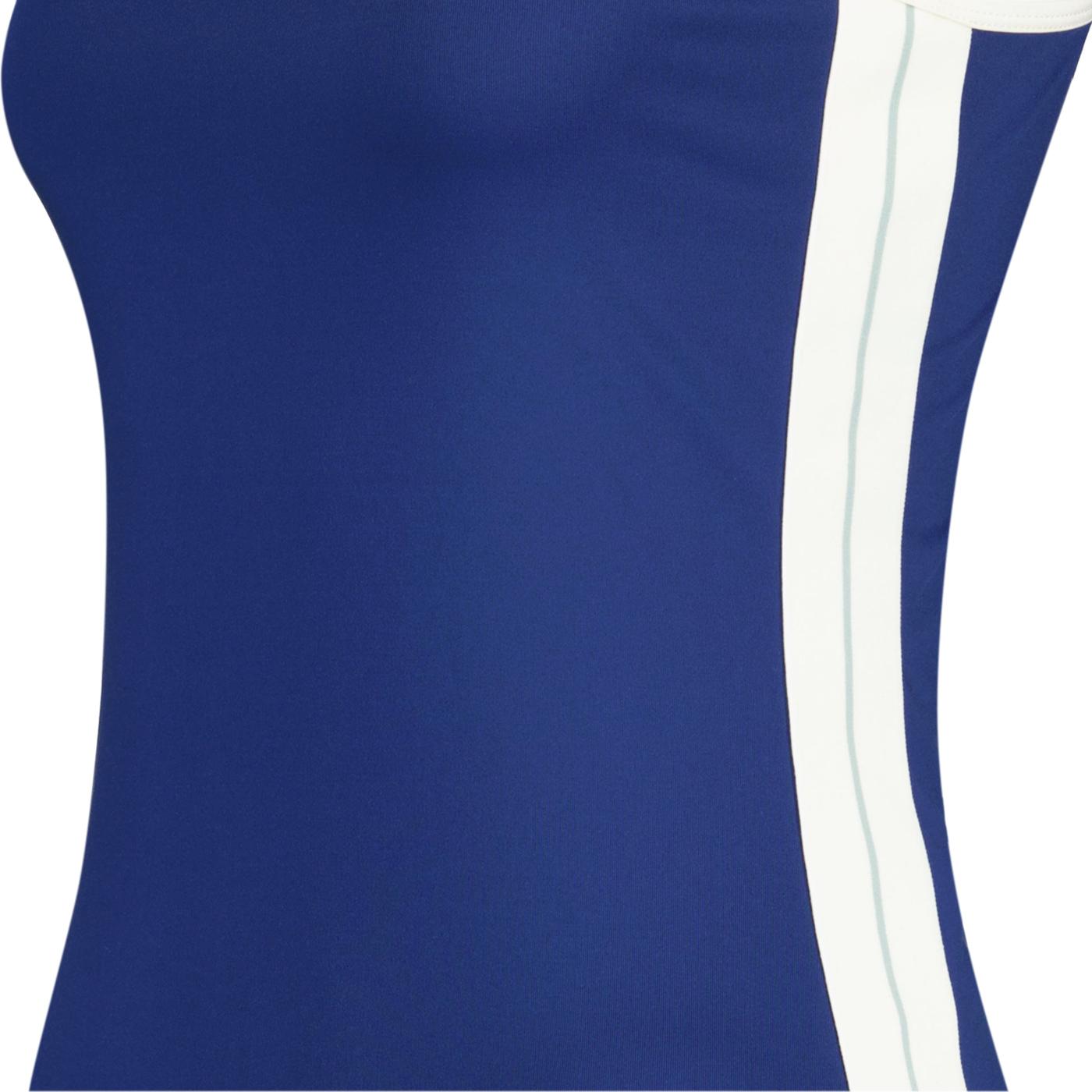 Ellesse Women Dallas Retro 80s Stripe Racerback Vest in Navy