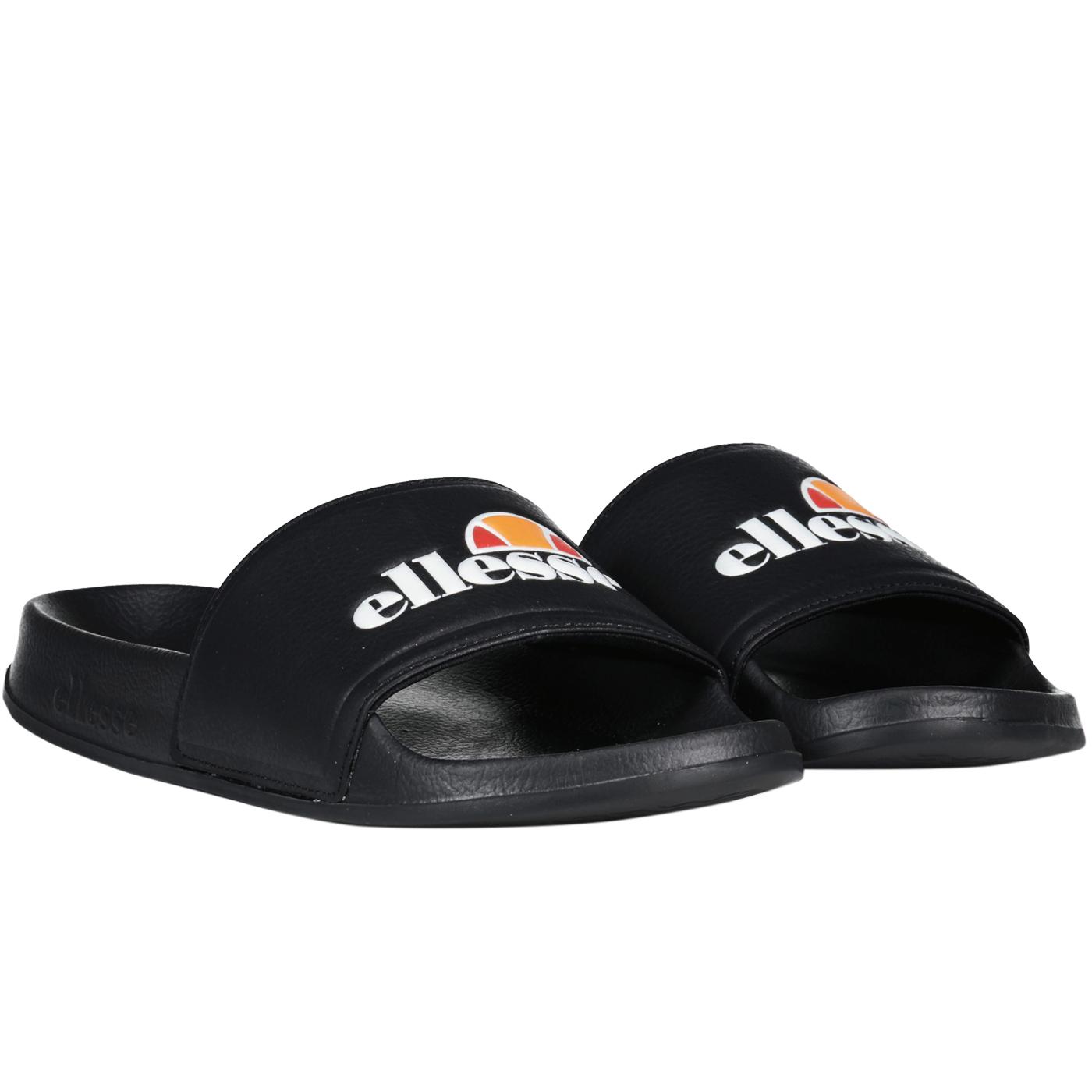 ELLESSE Retro Filippo Men's Semi-Palla Branded Sliders Black