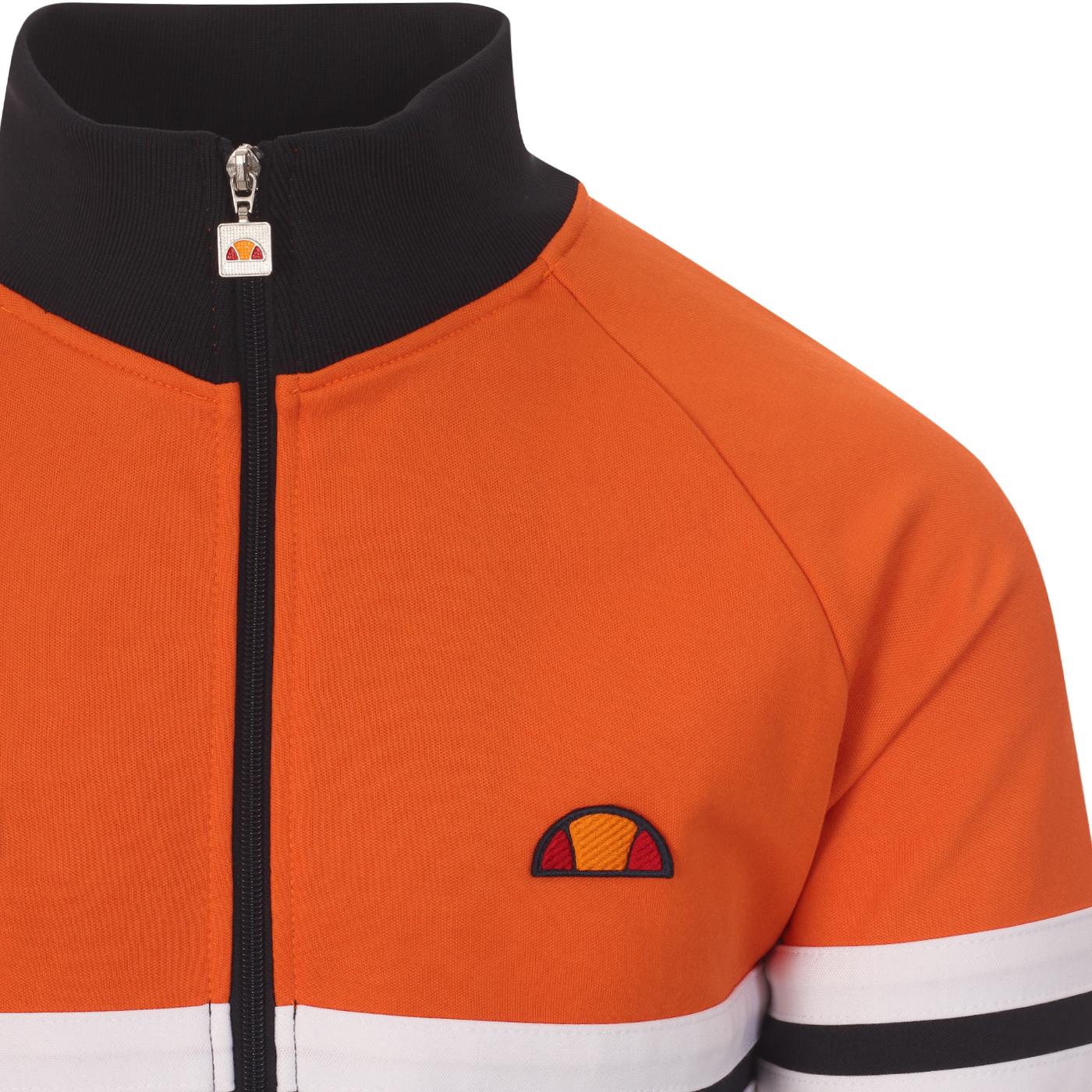 Rimini ELLESSE Retro 80s Chest Stripe Track Top Navy/Orange
