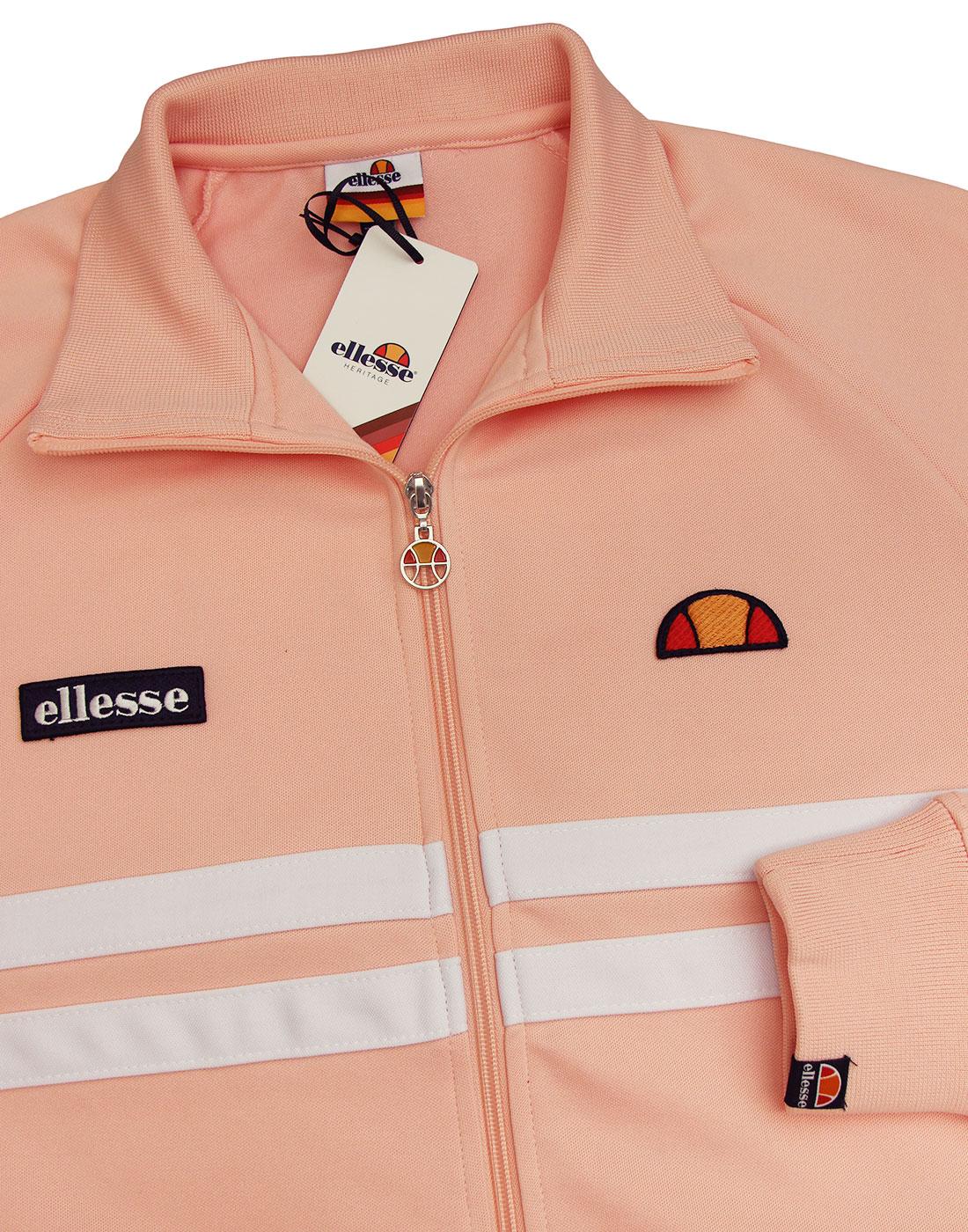 ELLESSE Rimini Retro 1980s Track Top in Strawberry Cream