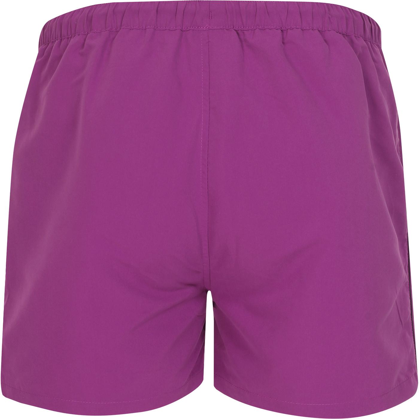 ELLESSE Dem Slackers Retro 80s Swim Shorts in Purple