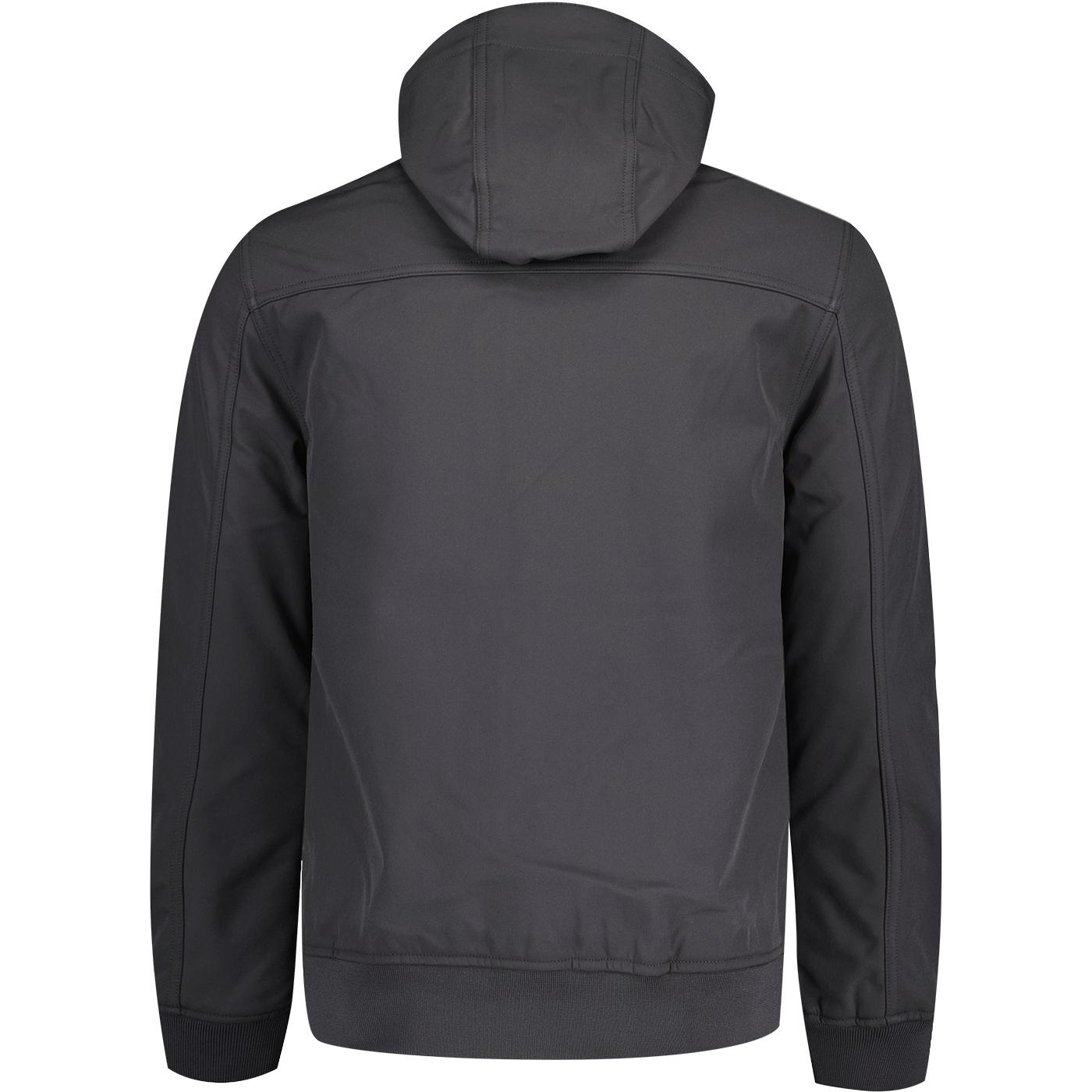 Farah Vintage Rudd Waterproof Softshell Hooded Jacket in Grey