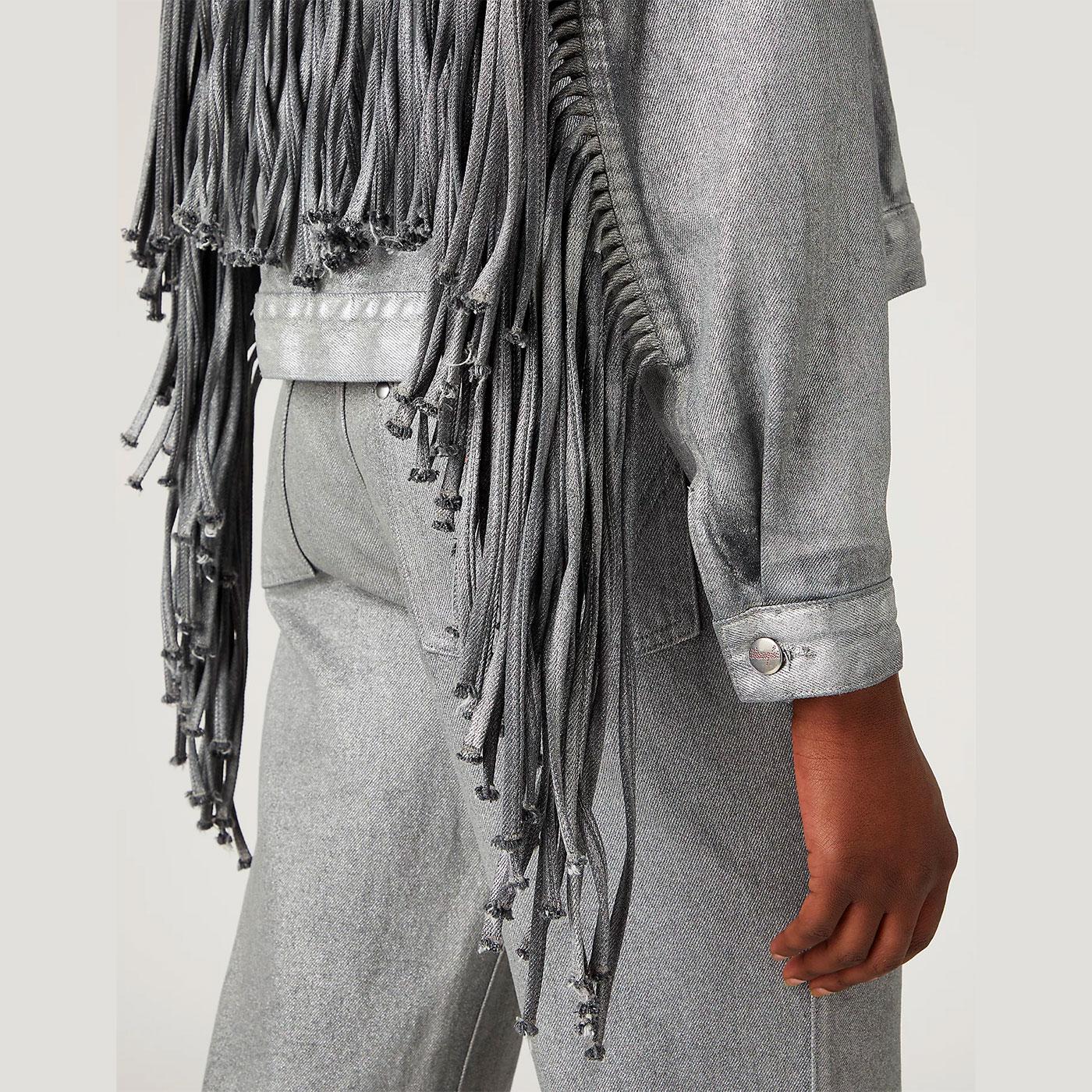 Wrangler x Fender Women's Souvenir Fringe Jacket Silver Relic