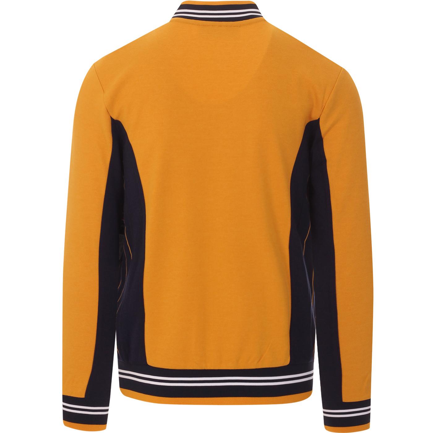 FILA VINTAGE Settanta Retro 70s Borg Track Top Golden Glow